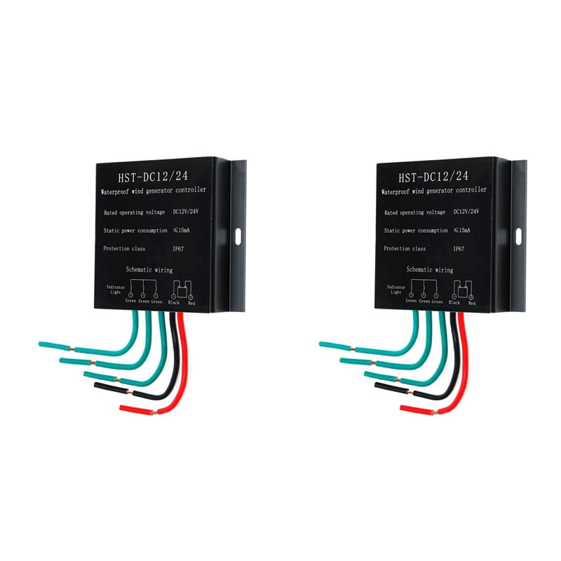 2X 12V/24V 9000W Wind Turbines Generator Controller Waterproof Battery ...