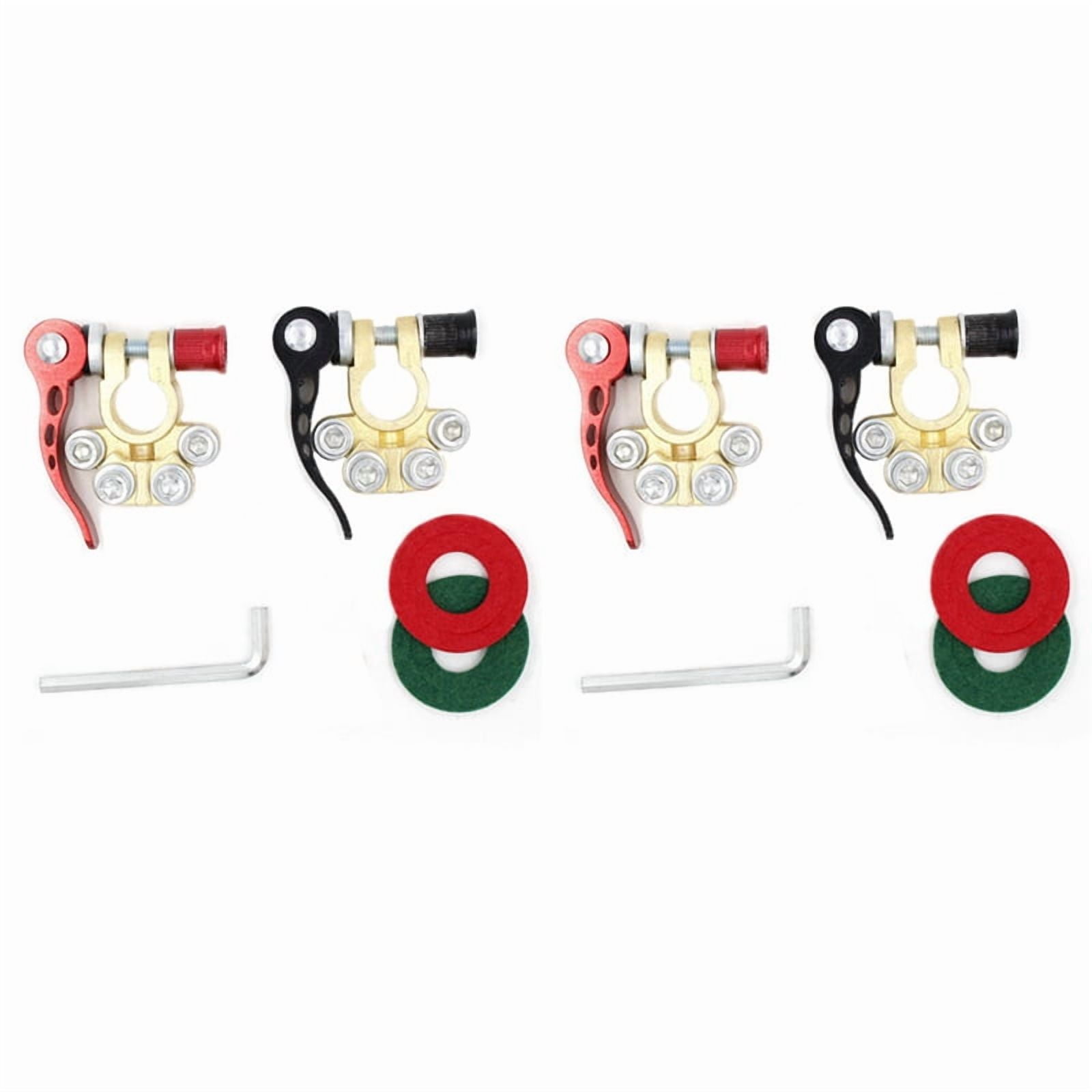 2X 12V 24V Battery Terminals Clamps Quick Release Battery Terminal Shut ...