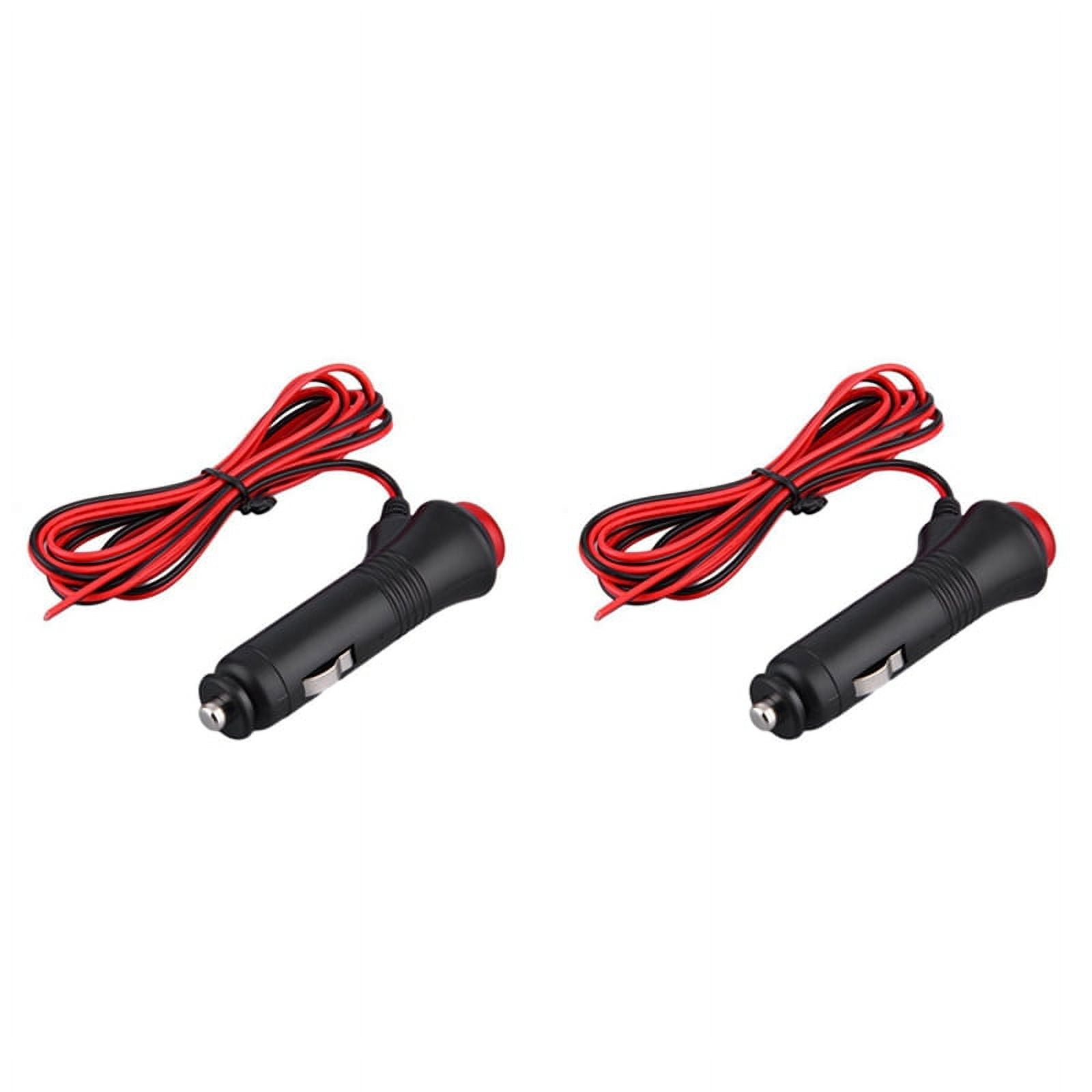 2X 12V 24V Male Car Lighter Power Socket Plug Connector on Switch ...