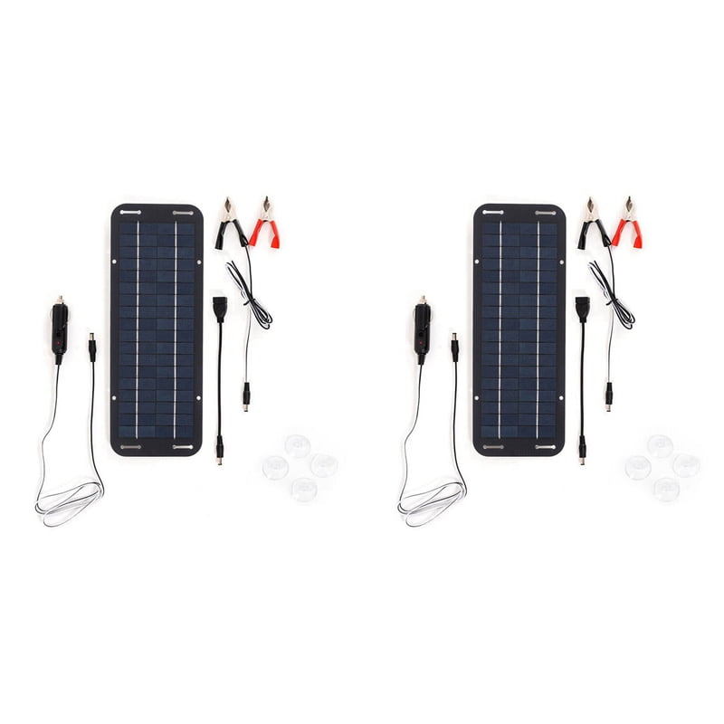 2X 12V 30W Portable Solar Panel Car Boat Power Solar Panel Battery ...