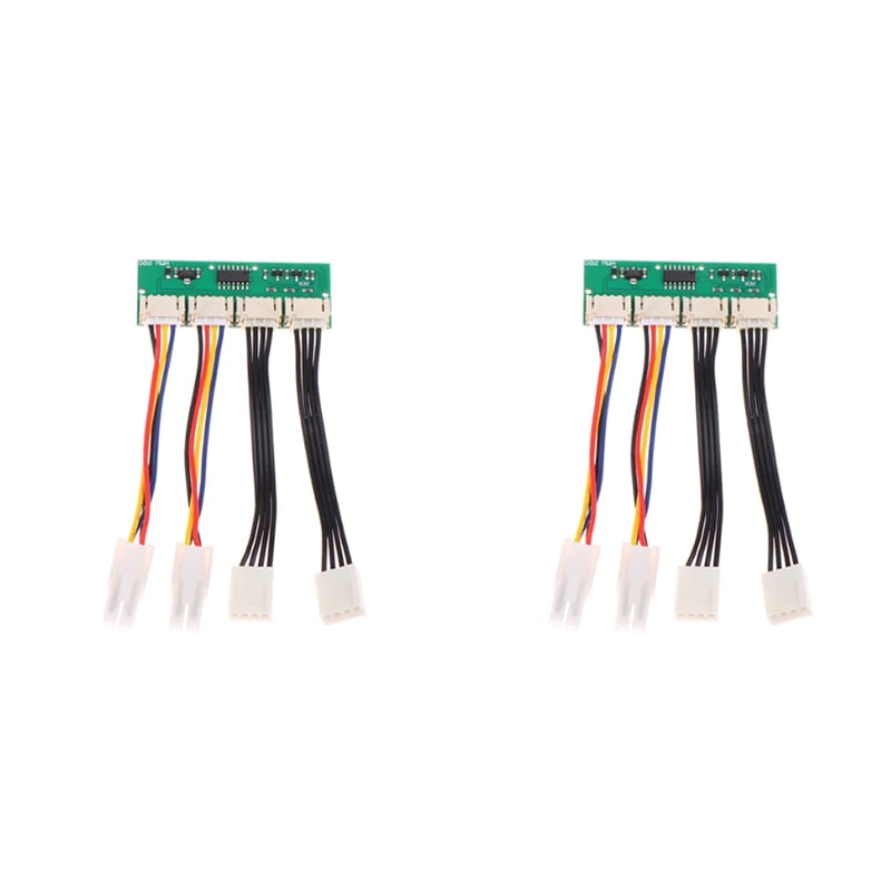 2X 12V 4-in-1 Square 4Pin Fan Simulator Emulator Special for Antminer ...