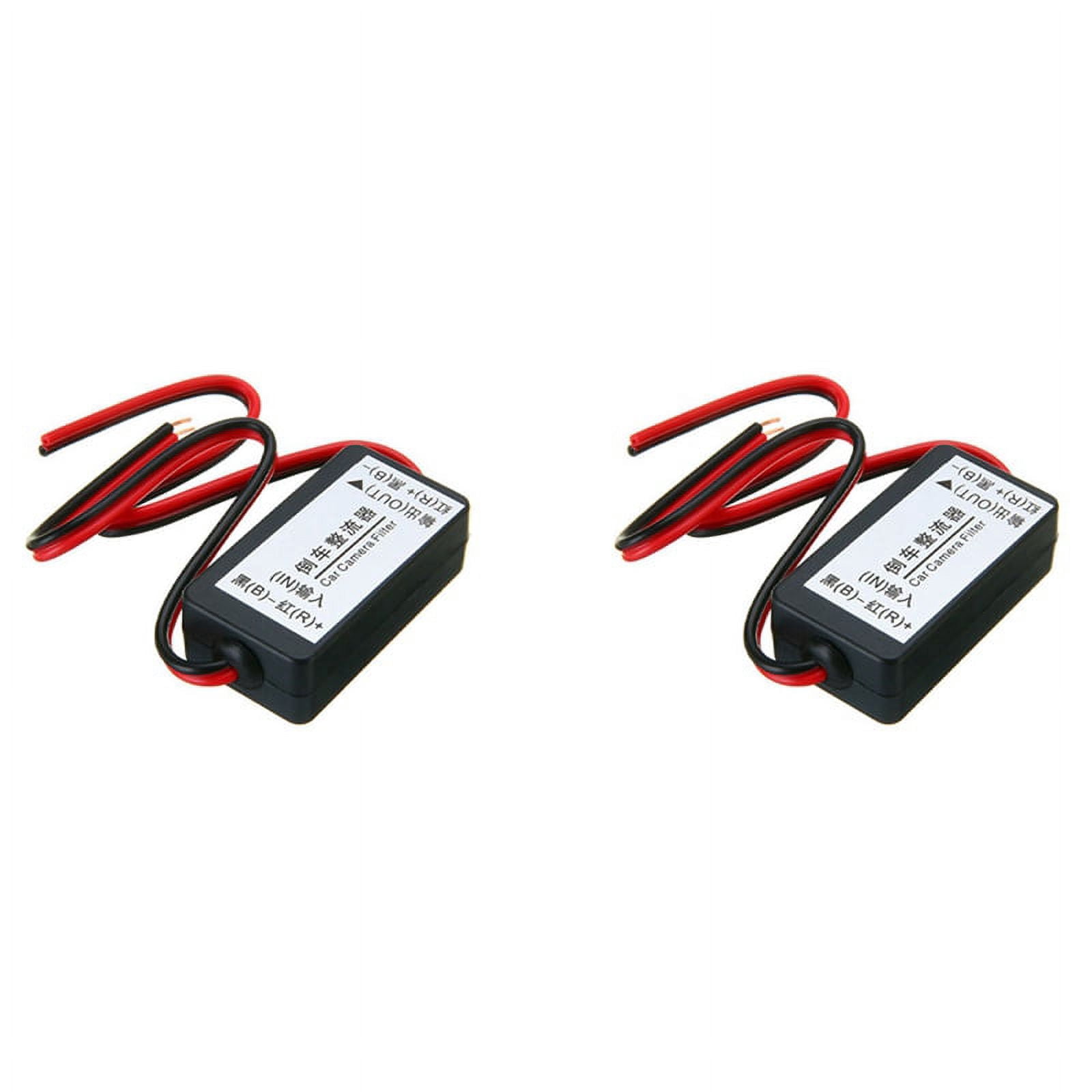 2X 12V DC Power Relay Capacitor Filter Rectifier for Car Rear View ...