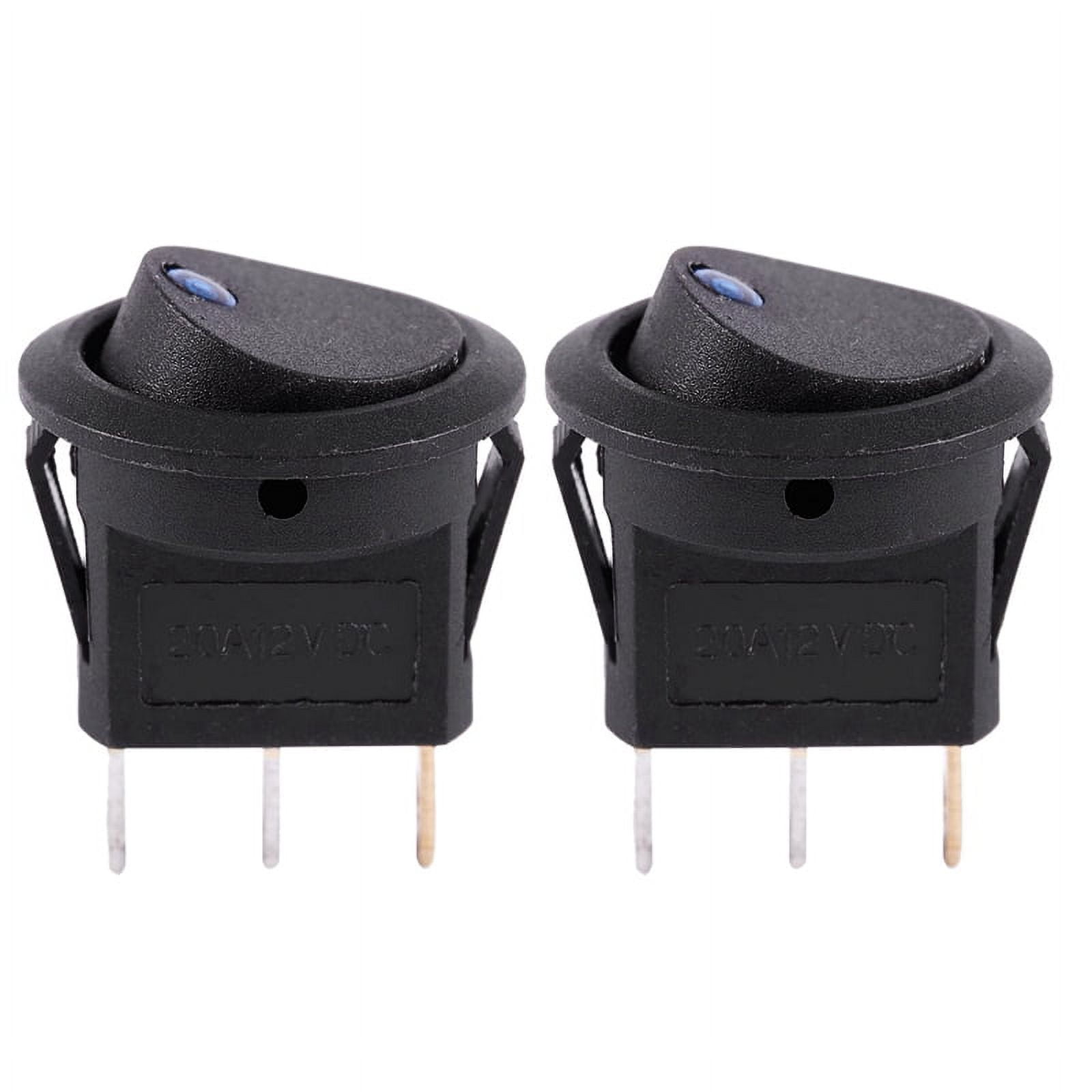 2X 12V LED Inverter Rocking Rocker Switch ROUND SPST ON- for BOAT Car ...