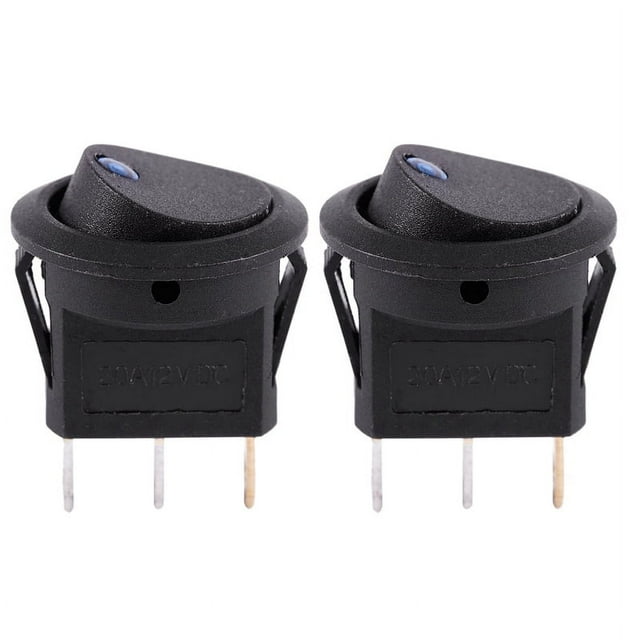 2X 12V LED Inverter Rocking Rocker Switch ROUND SPST ON- for BOAT Car ...