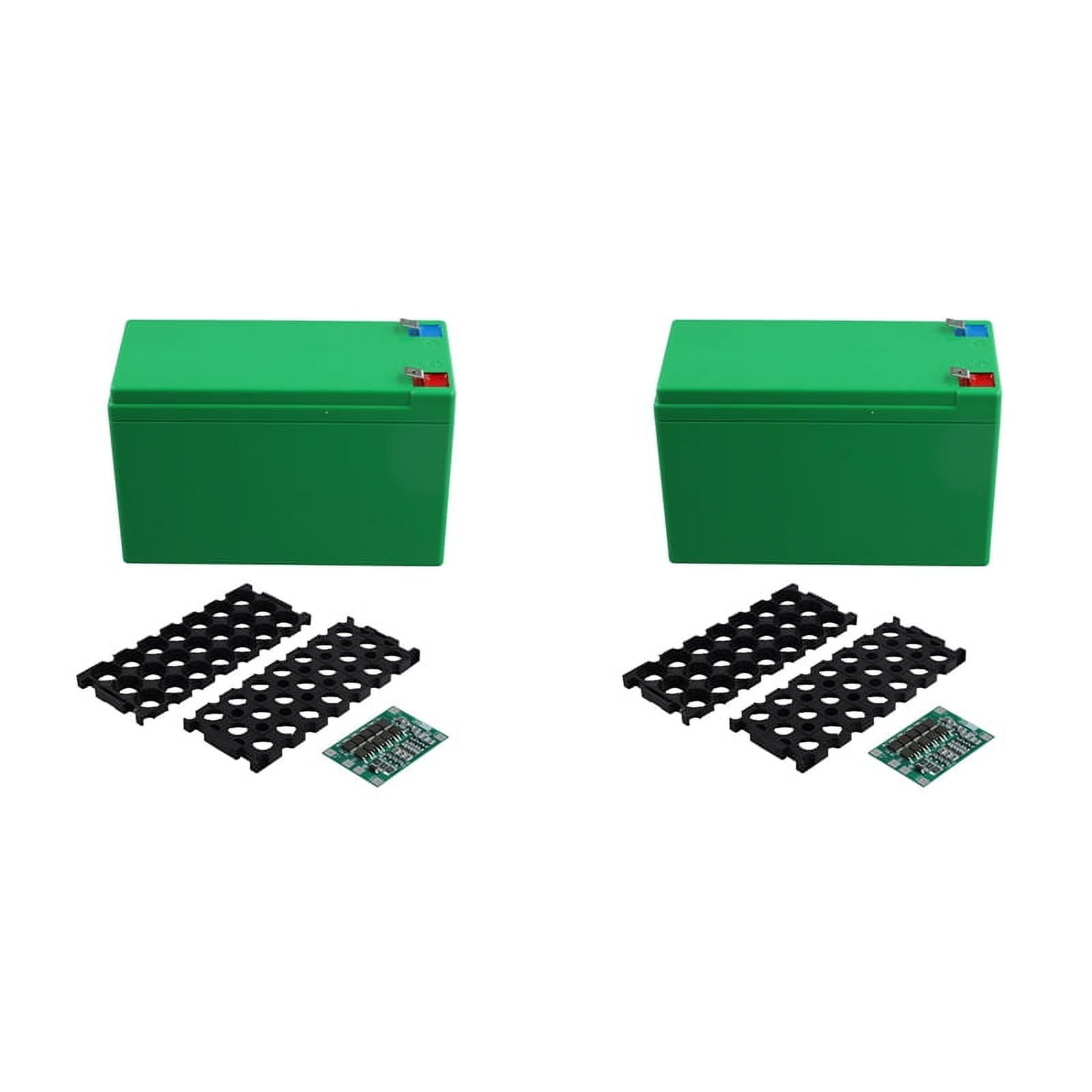2X 12V Lithium Battery Storage Box 18650 Battery DIY Packs Case 3S40A ...