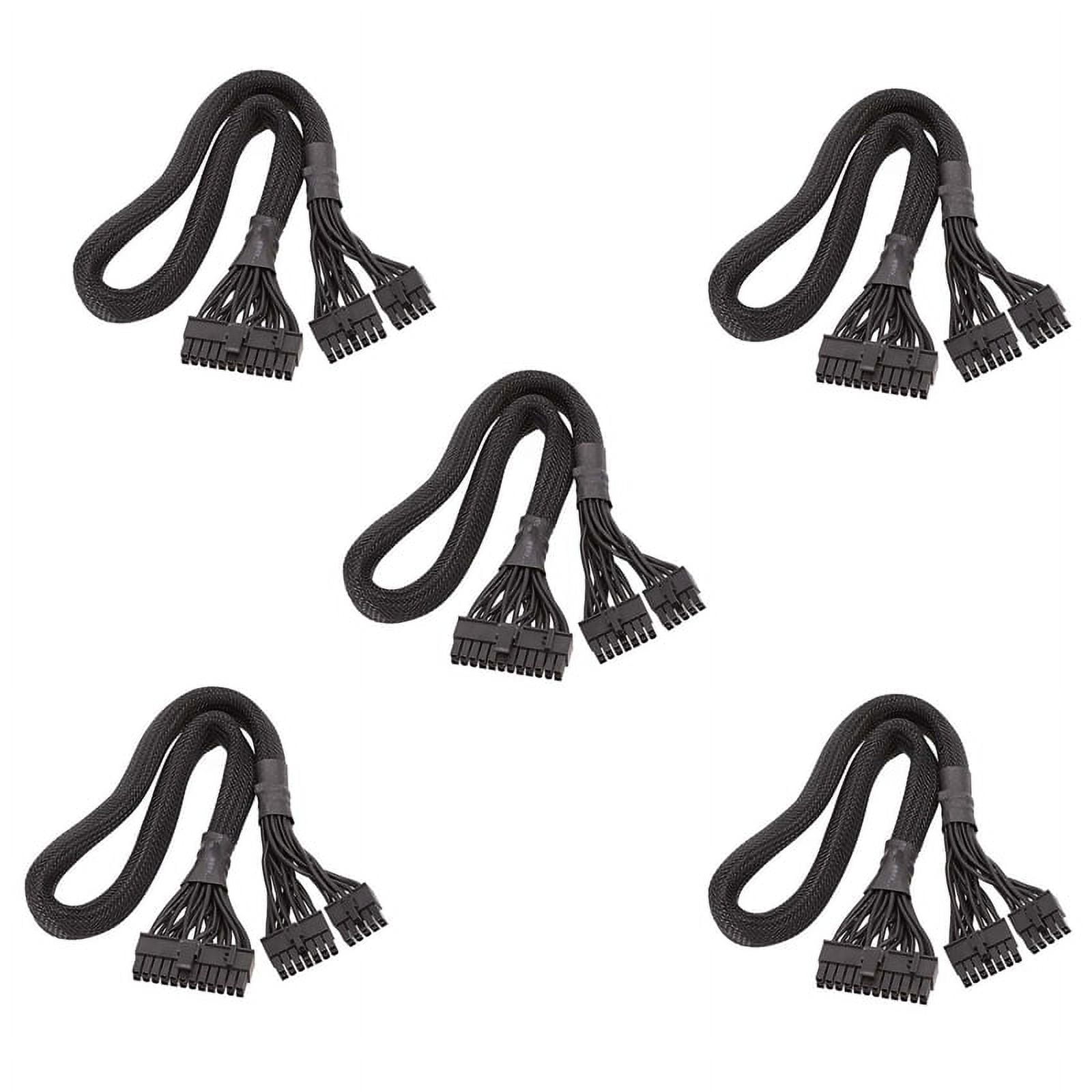 2X 14+10Pin to 24 Pin ATX Supply Cable 20+4 Pin PC PSU Motherboard ...