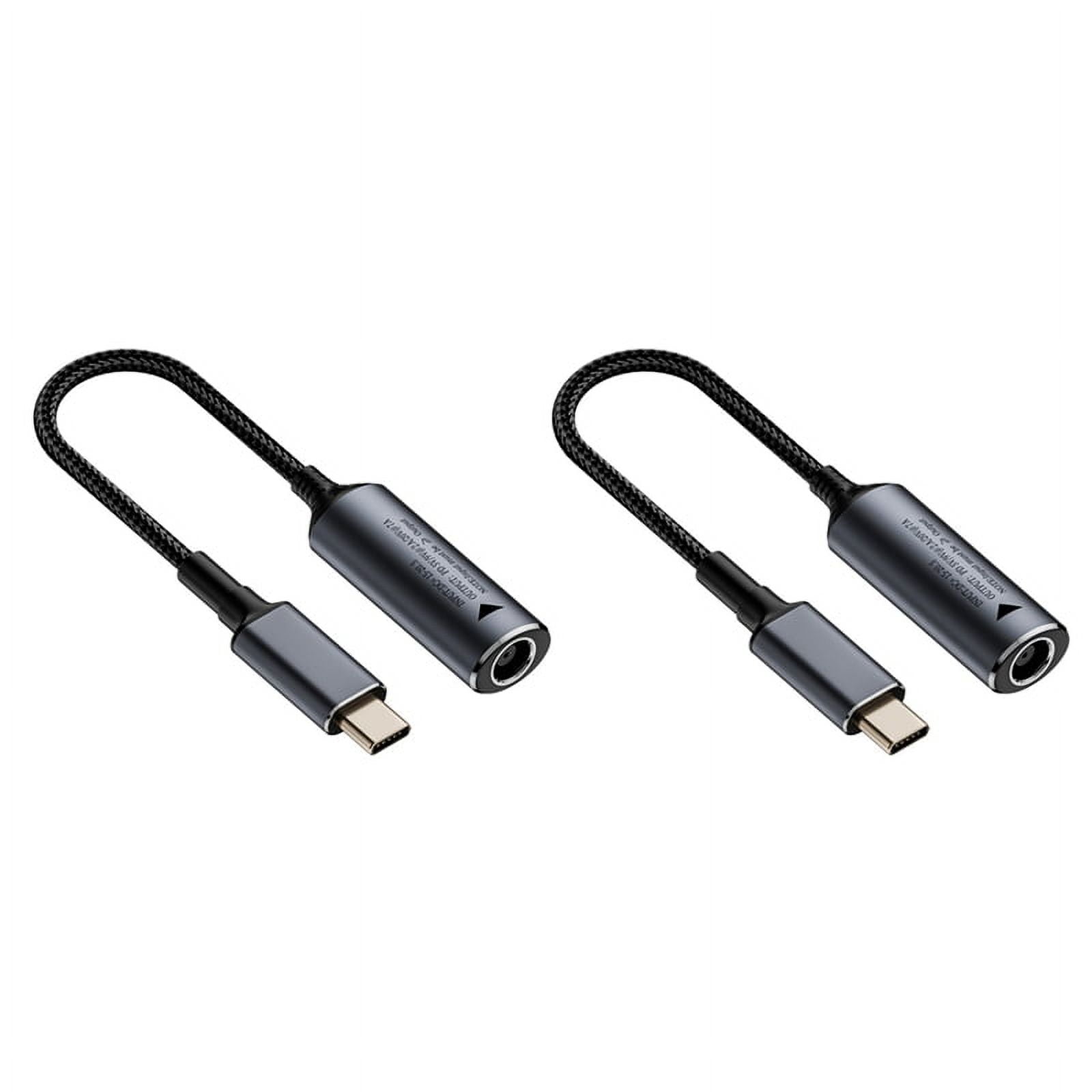2X 140W DC Laptop Charger 5V 9V 20V DC 7.4x0.6mm Female to USB C Type C ...