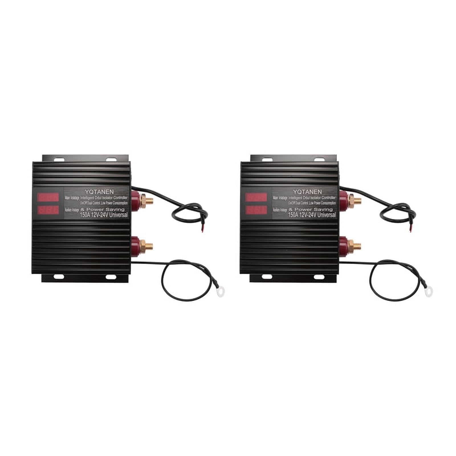 2X 150 Amp Dual Battery Smart Isolator Universal 12V/24V Voltage ...