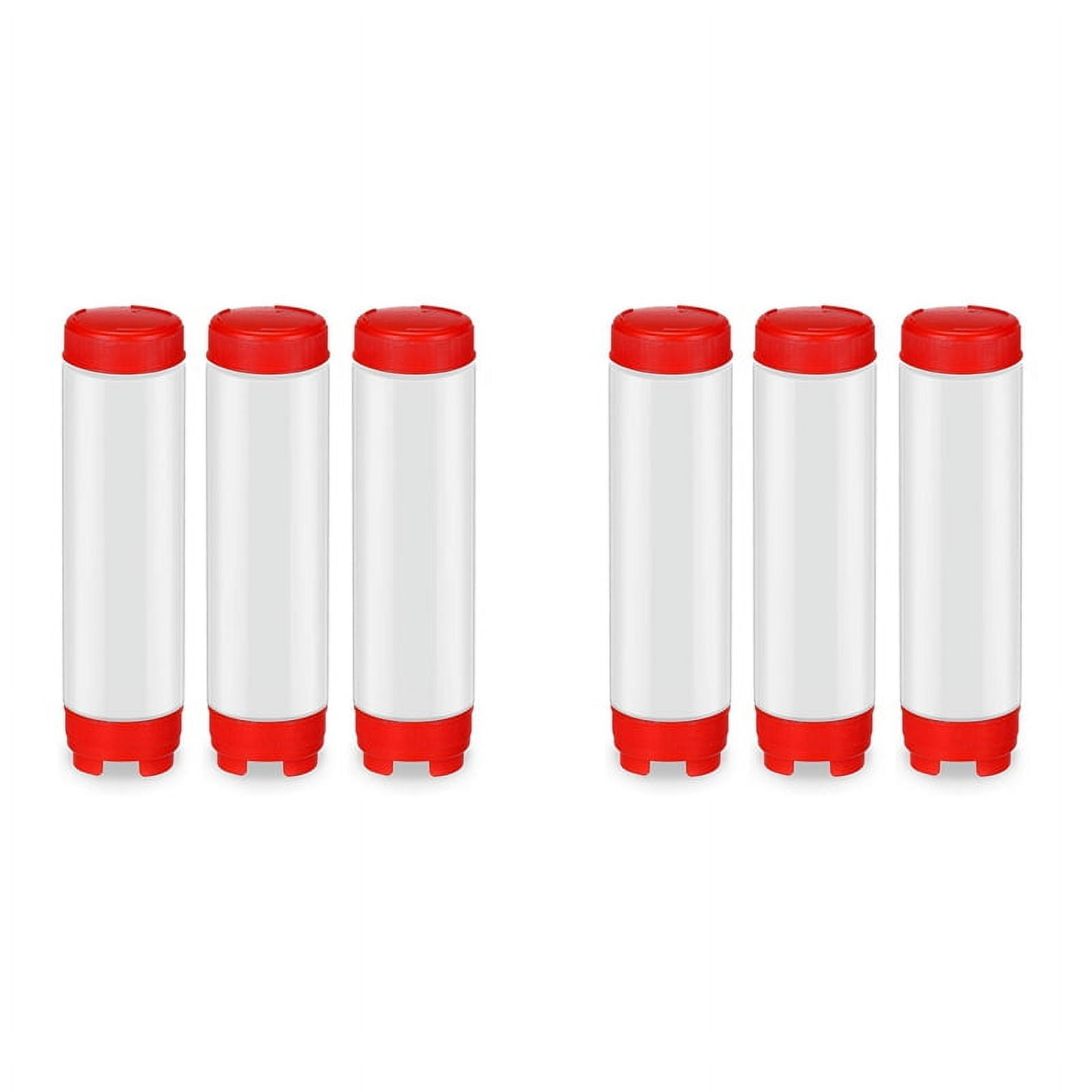 2X 16 Oz Inverted Squeeze Bottles, Refillable Tip Large Valve Dispenser ...