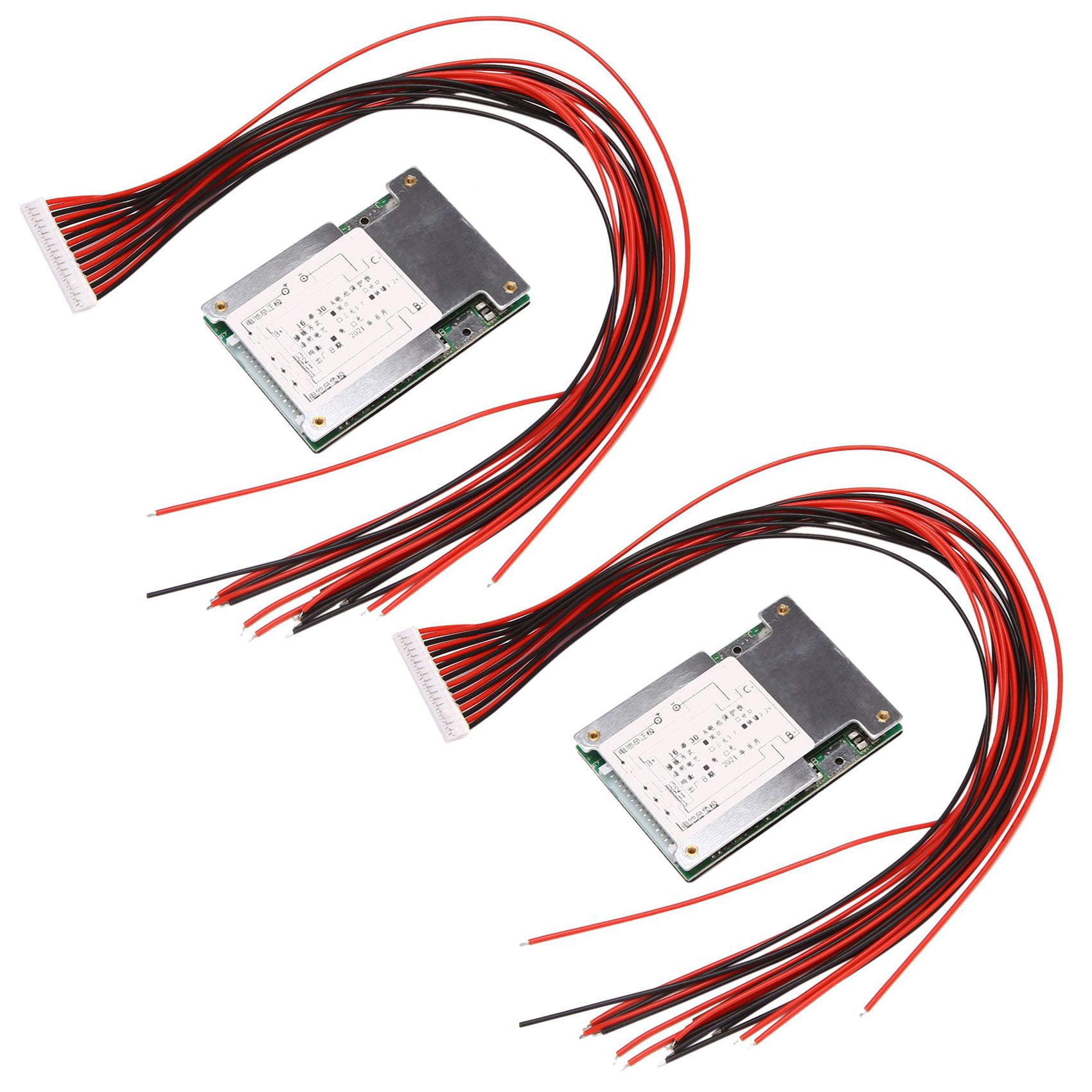 2X 16S 48V 30A LiFePo4 Battery Protection Board PCB with Balance for E ...