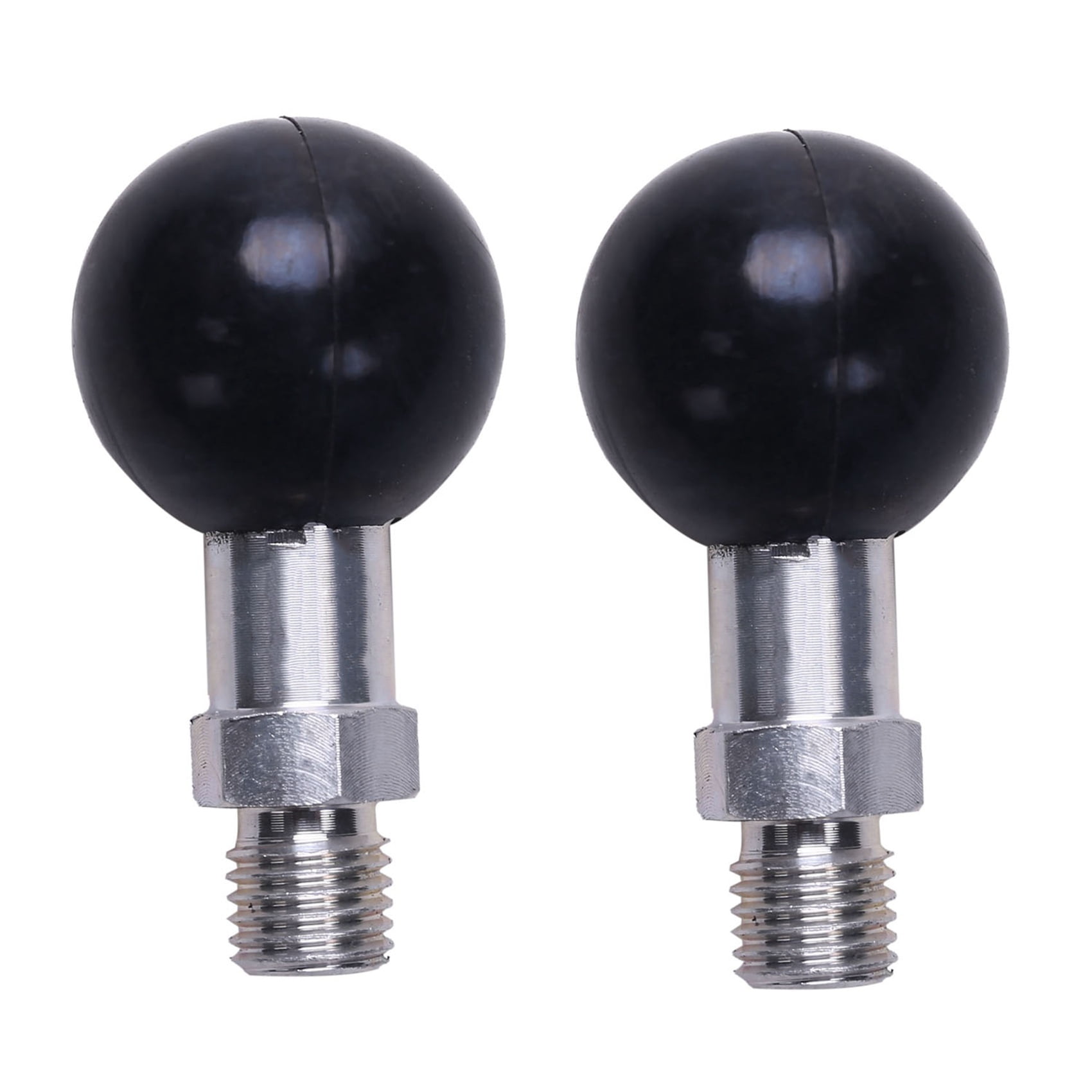 2X 1Inch Ball Base M10 X 1.25 Male Thread Mount Motorcycle Motorbike ...