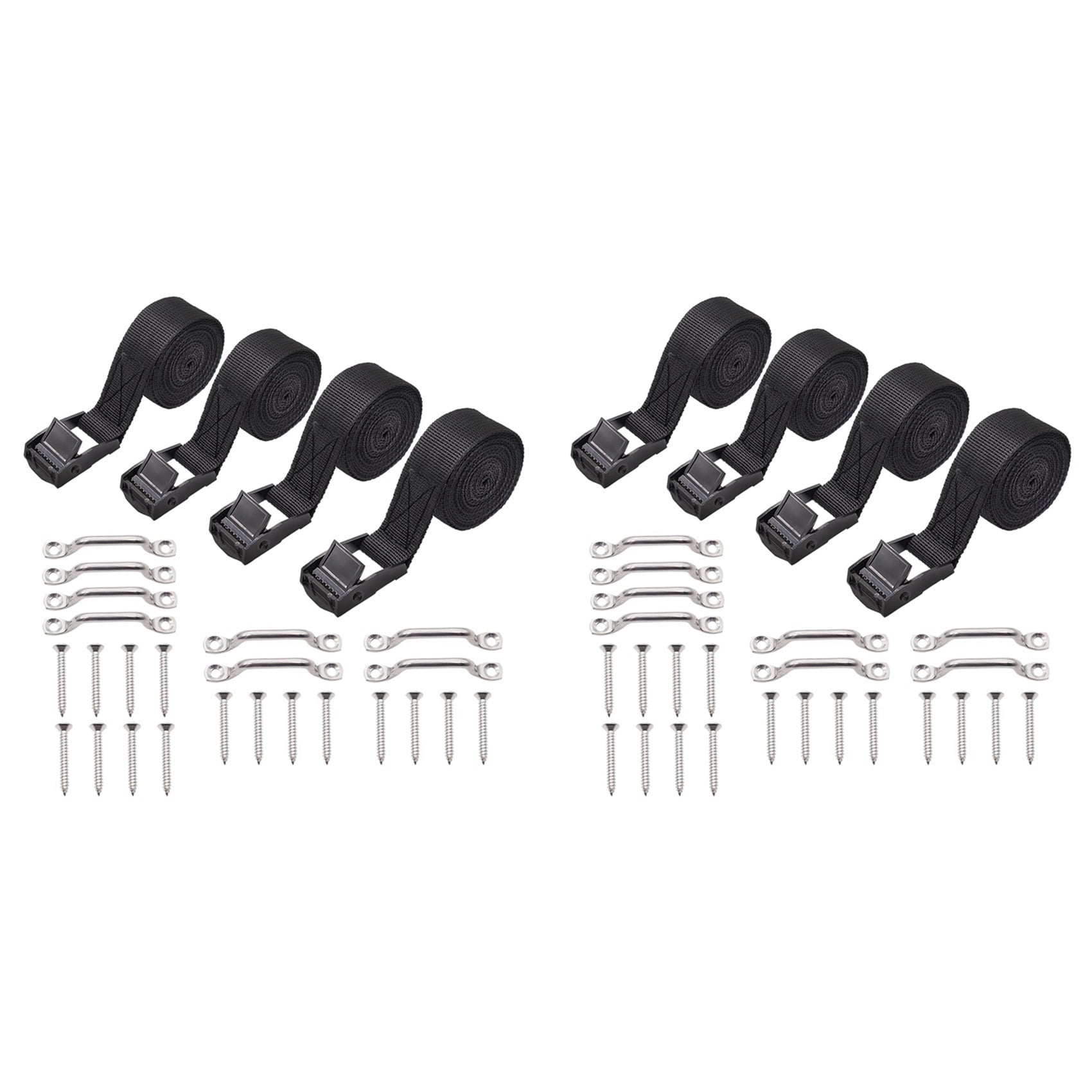 2X 1Inch X 4Ft Battery Tie Down Strap Kit with Stainless Steel Cam ...