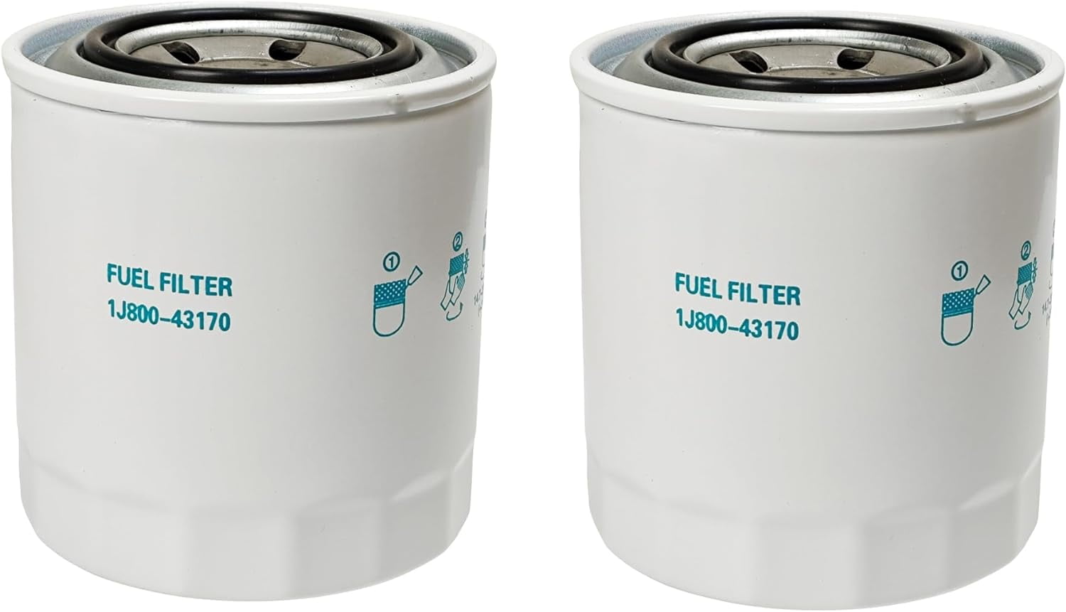 2X 1J800-43170 1J800-43172 Fuel Filter for Kubota KX040-4CA Excavator ...