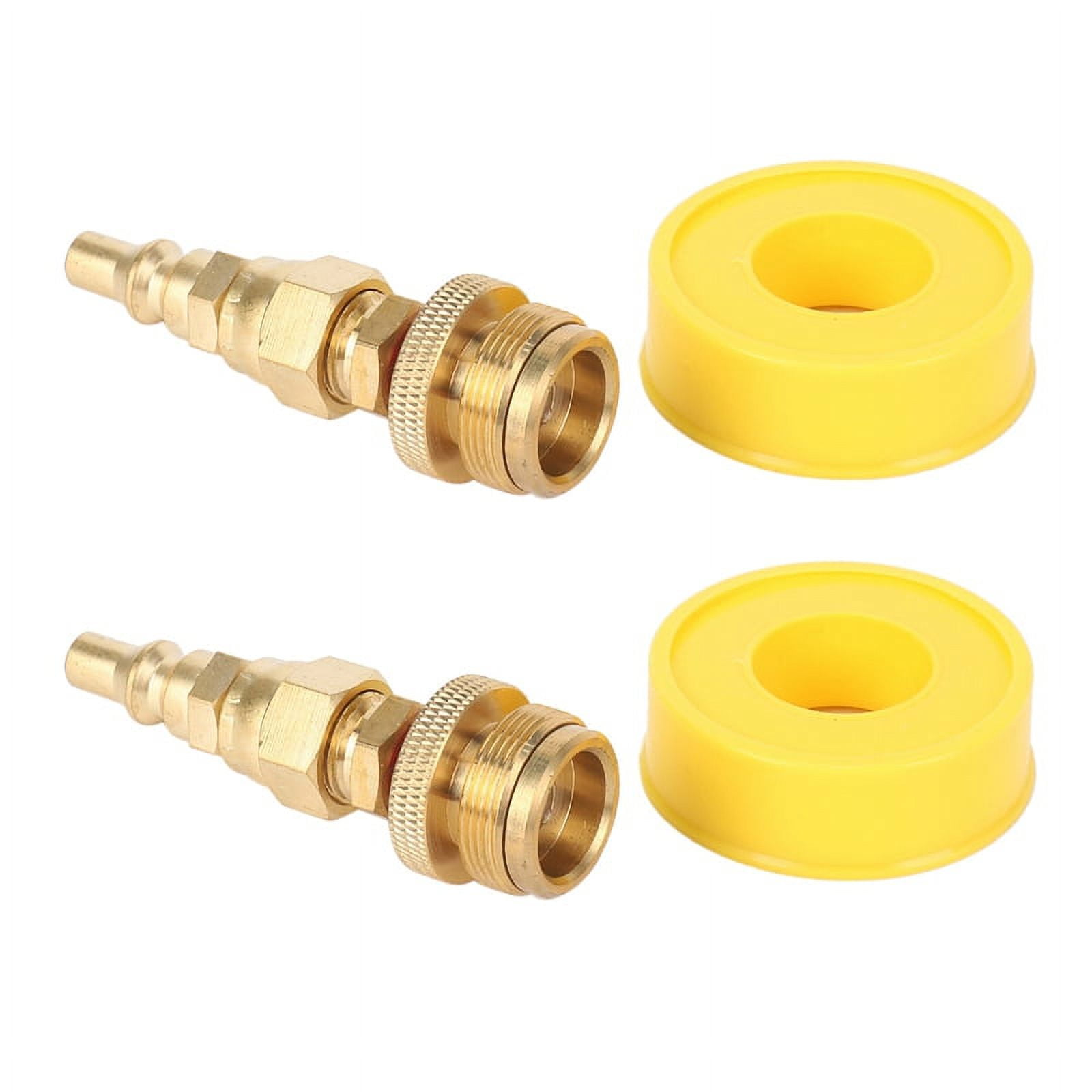 2X 1LB Propane Regulator Adapter,1in -20 Male Throwaway Cylinder to 3 ...