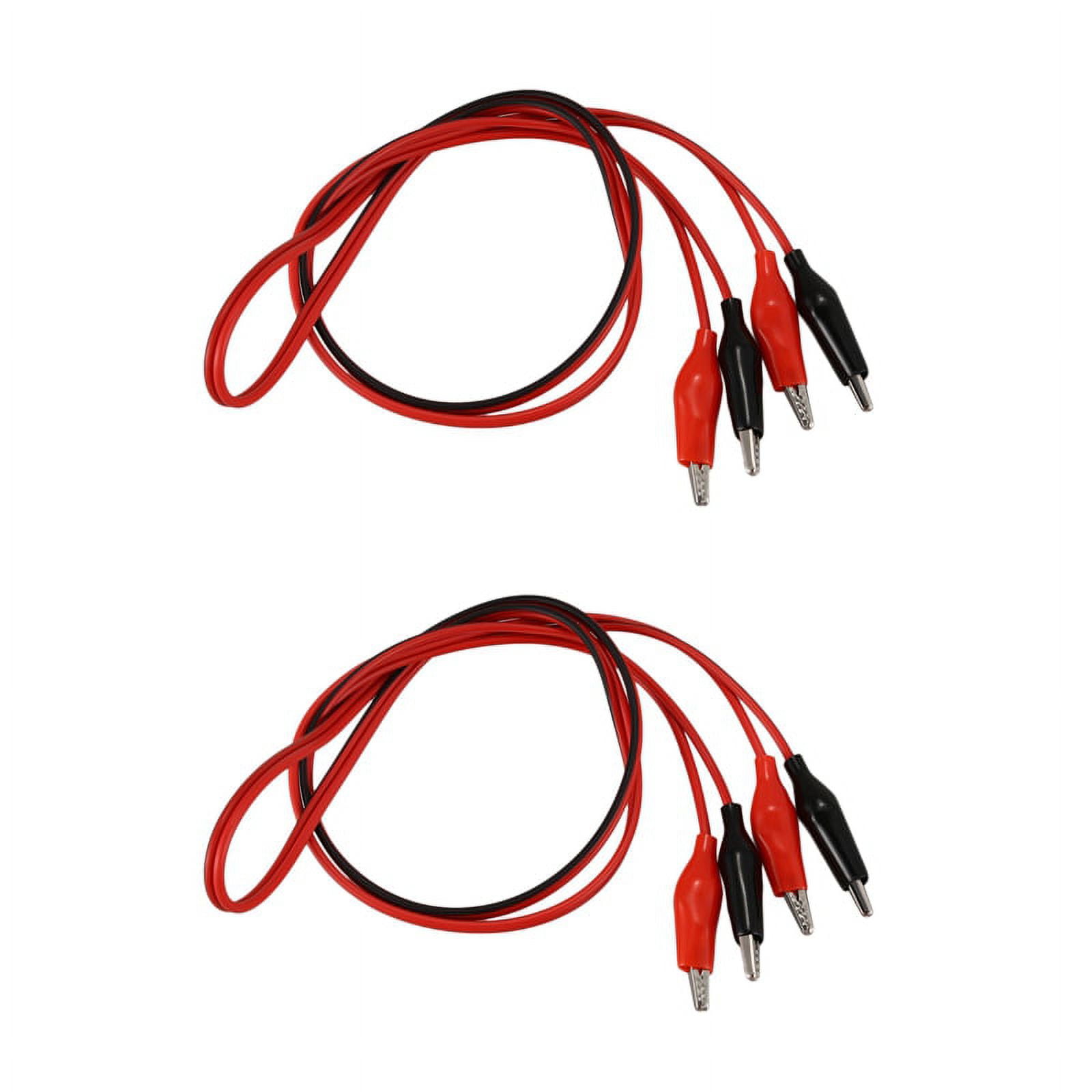 2X 1M DoubleEnd Alligator Clips Test Lead Jumper Wire - Walmart.com
