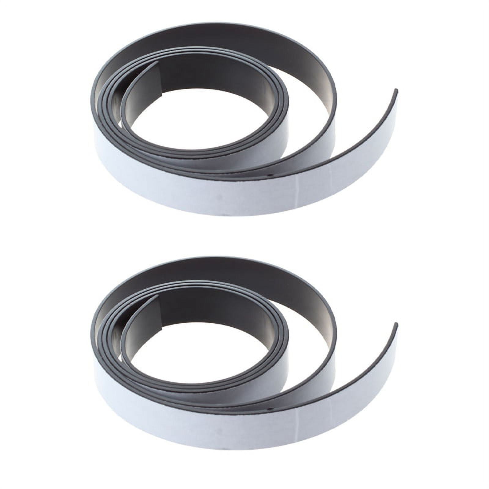 2X 1M Ribbon Magnet Magnetic Flexible Roller Strip Adhesive 10x1.5mm ...