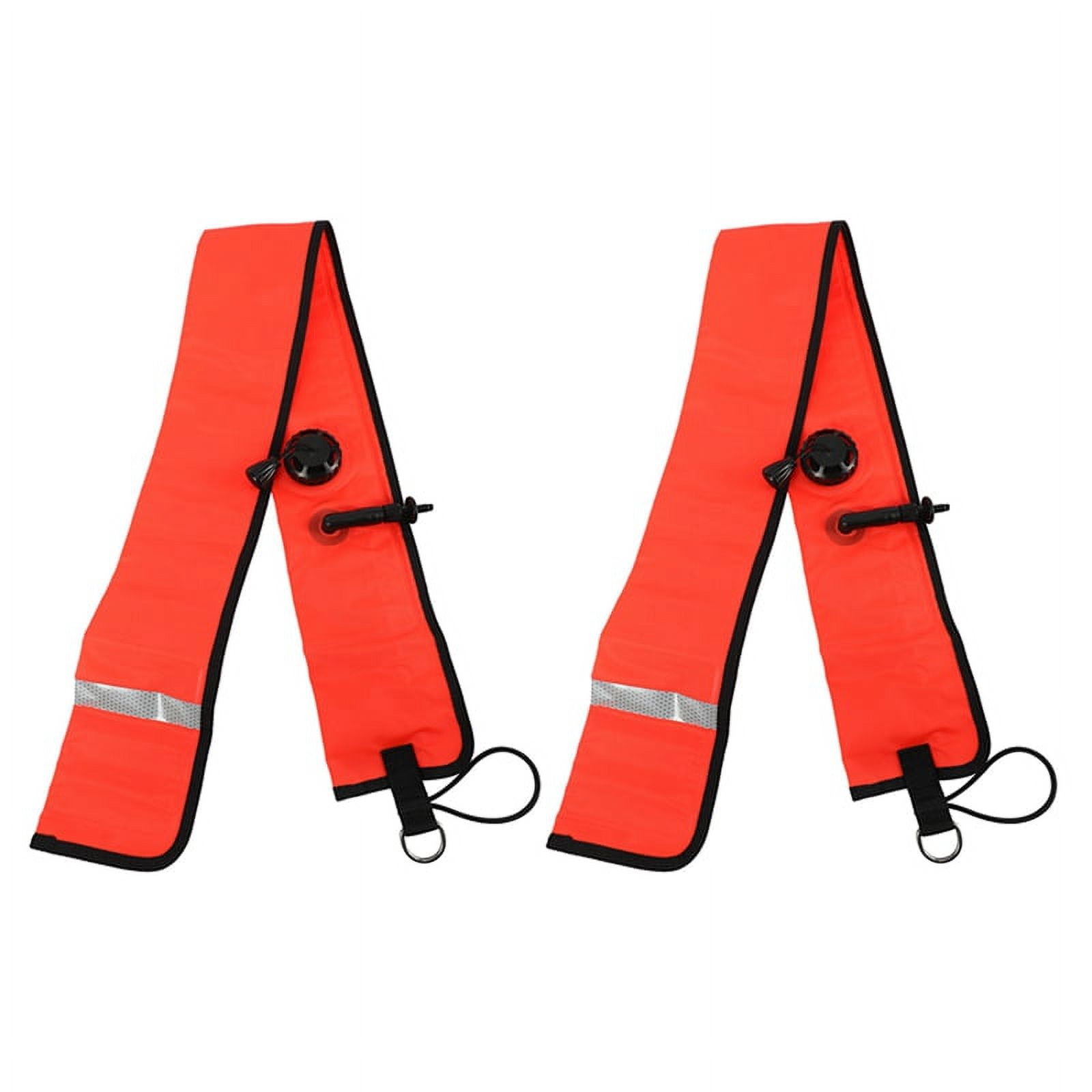2X 1M Scuba Diving Inflatable SMB Signal Marker Buoy Visibility Float ...