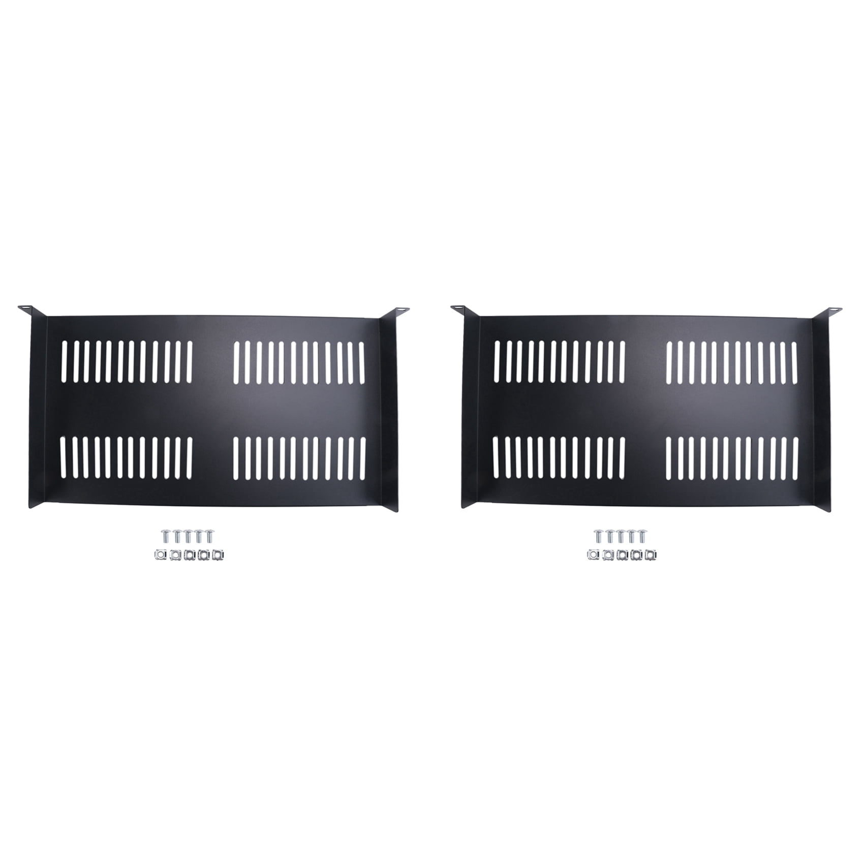 2X 1U Server Rack Mount Shelf Vented Cantilever Tray for 19Inch Network ...