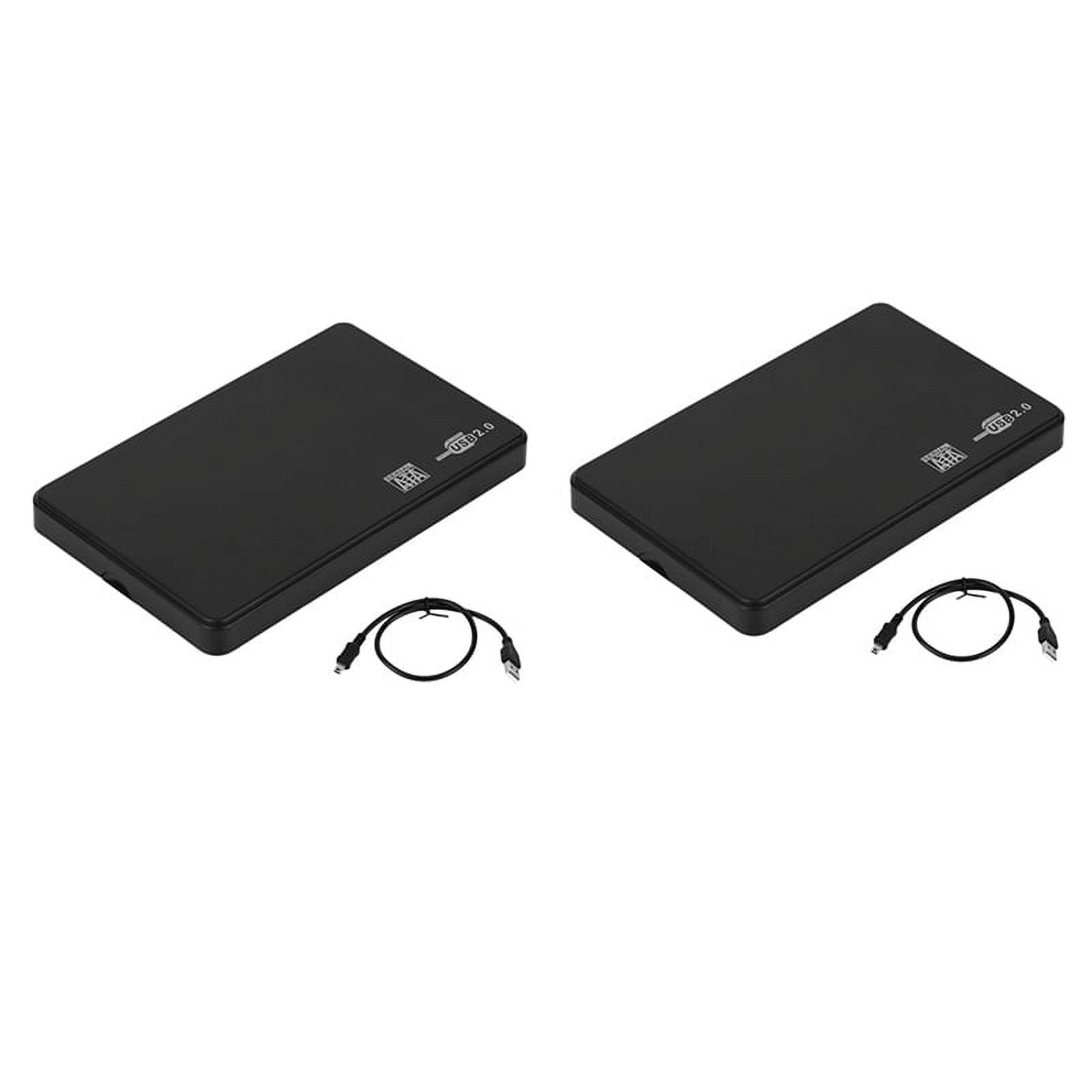 2X,2.5 Inch USB HDD Case Sata to USB 2.0 Hard Drive Disk SATA External ...