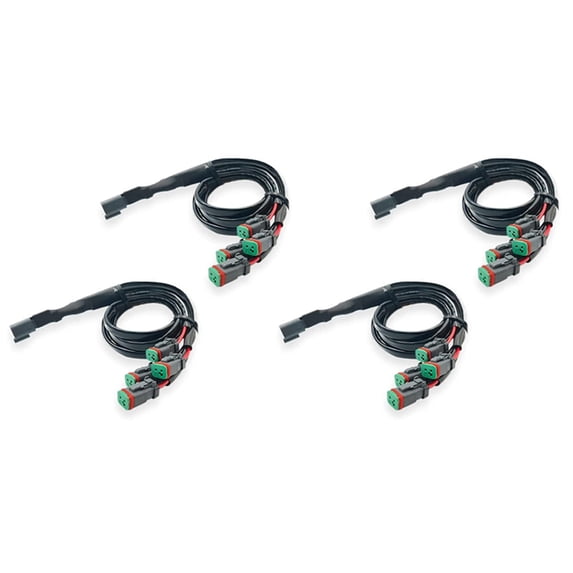 2X 2 Lead 4 In1 Deutsch Dual Outputs DT DTM Female Connector Socket ...