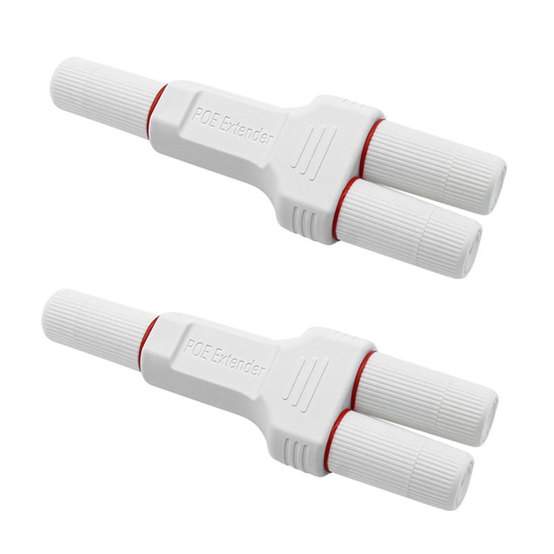 2X 2 Port 1 in 2 Out Waterproof POE Extender 10/100Mbps Outdoor 30W ...