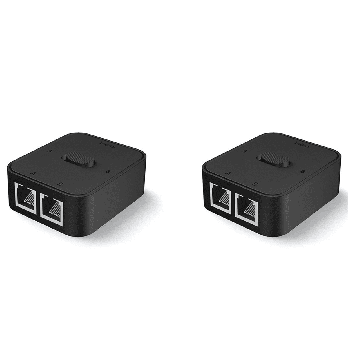 2X 2 Port RJ45 LAN CAT6 Network Switch Selector 2 in 1 Out/1 in 2 Out ...