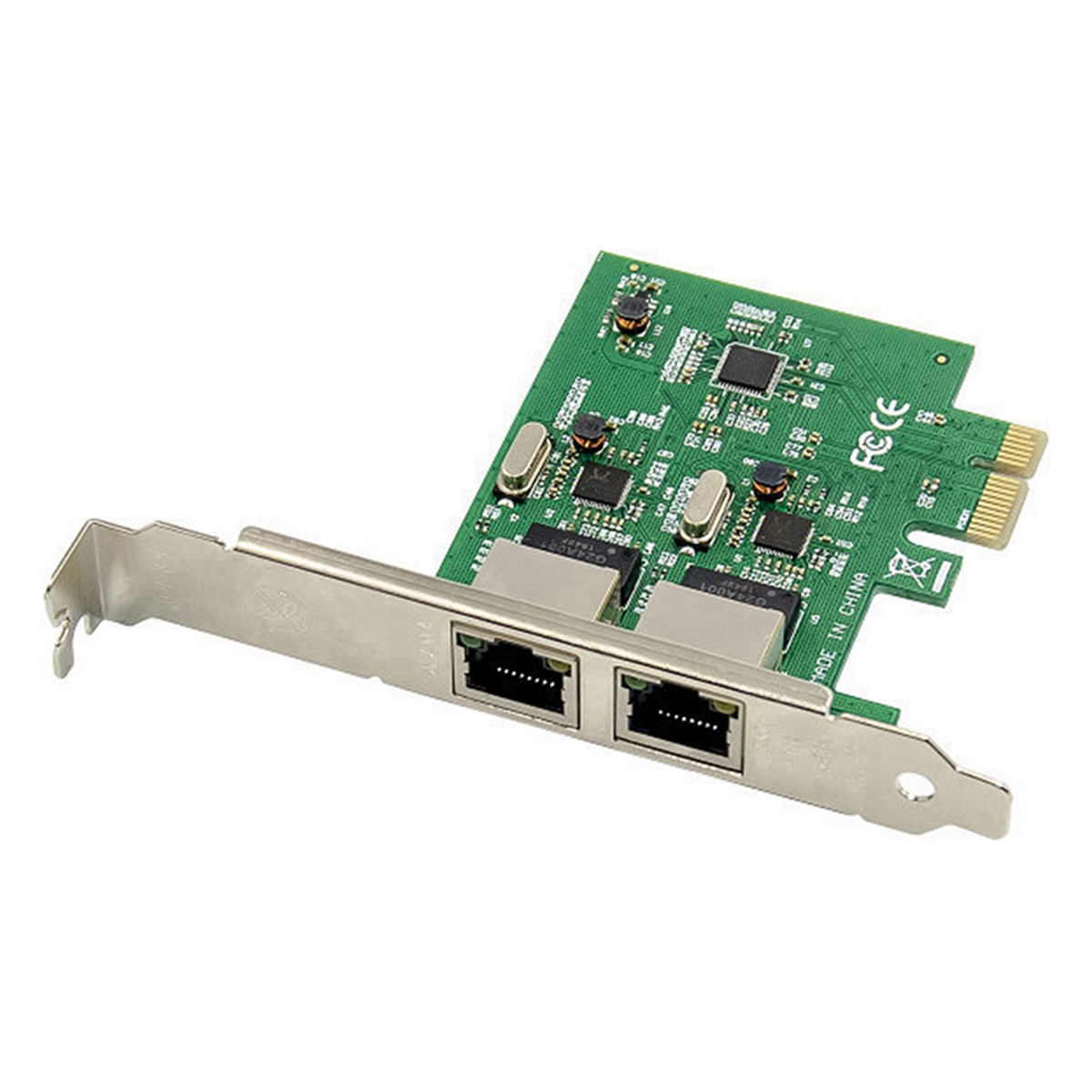 2X 2 RJ45 Port PCIe X1 Dual Gigabit Realtek 8111F+ ASM1082E Chipset ...