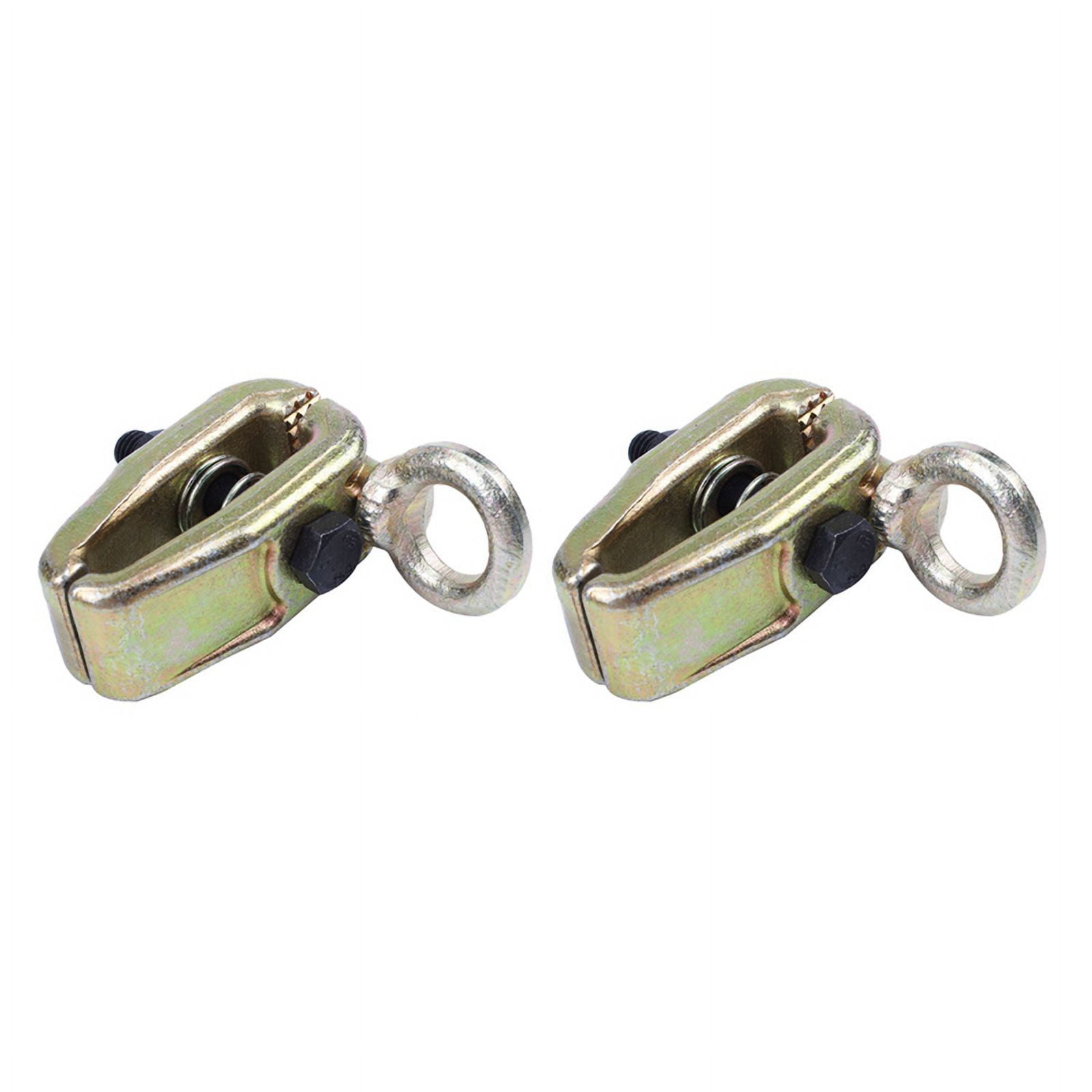 2X 2-Way 5 Ton Self-Tightening Clamp Auto Car Body Repair Pull Clamp ...