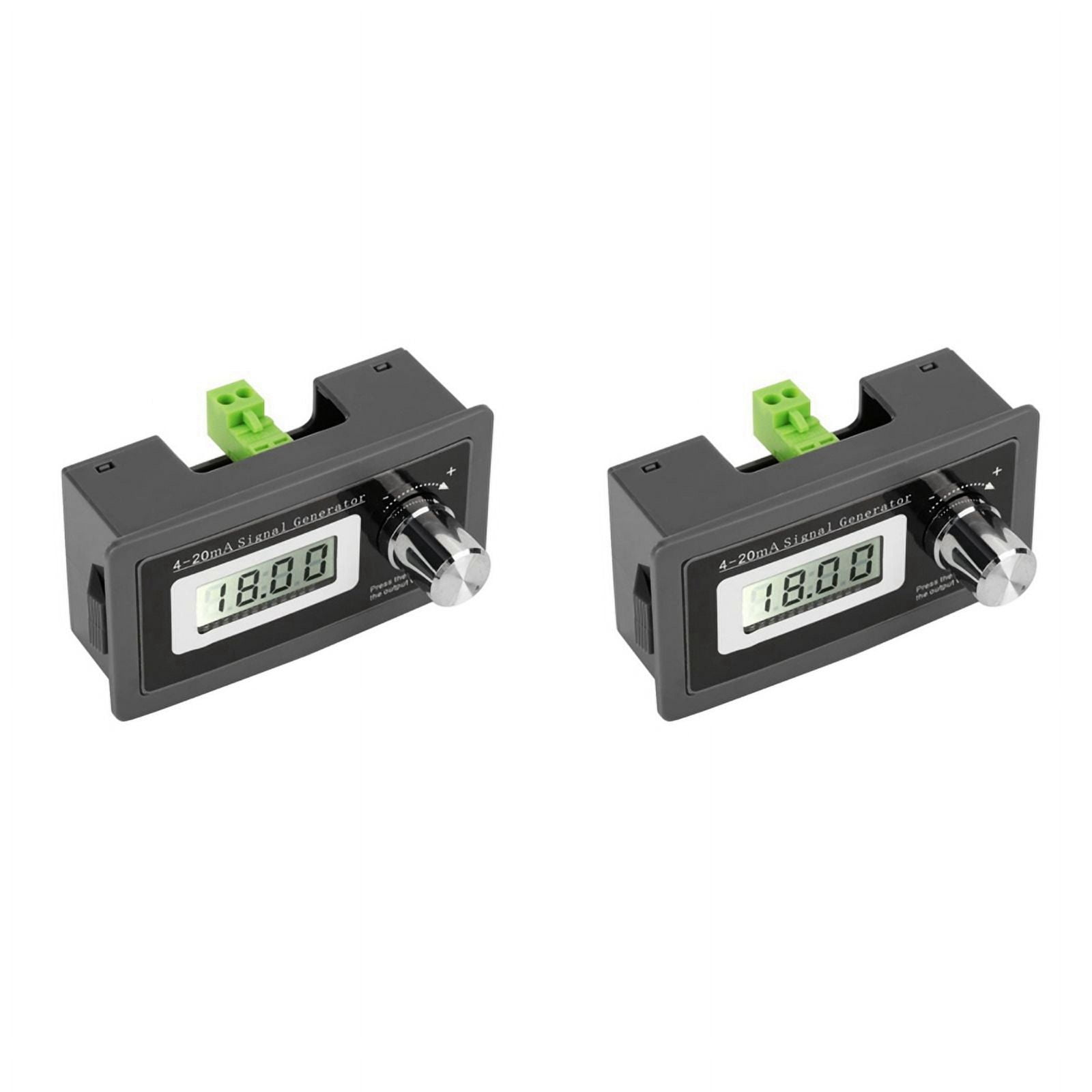 2X 2-Wire 4-20MA Current Loop Signal Generator Panel-Mounted Current ...