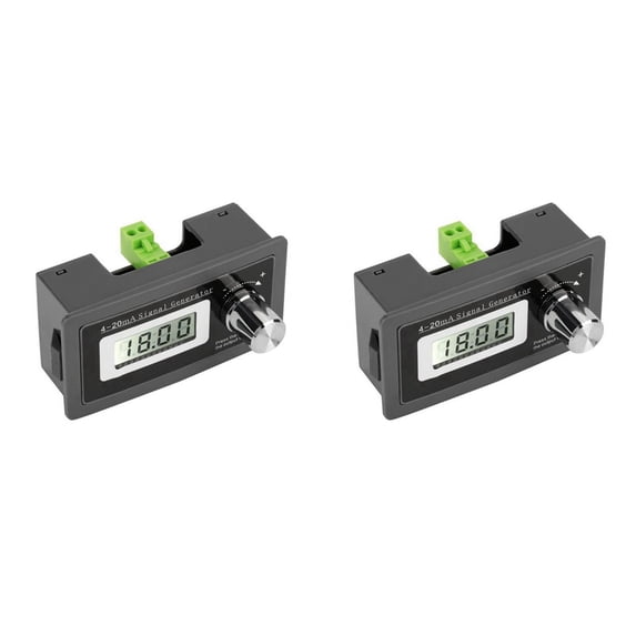 2X 2-Wire 4-20MA Current Loop Signal Generator Panel-Mounted Current ...