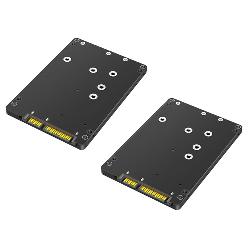 2X 2 in 1 Combine M.2 NGFF Key B & MSATA SSD to 2.5 SATA3 Adapter with ...
