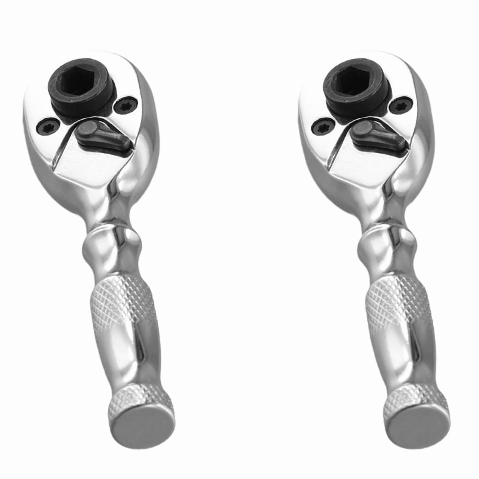 2X 2 in 1 Mini Dual End Handle Ratchet Handle Drive Finger Ratchet ...