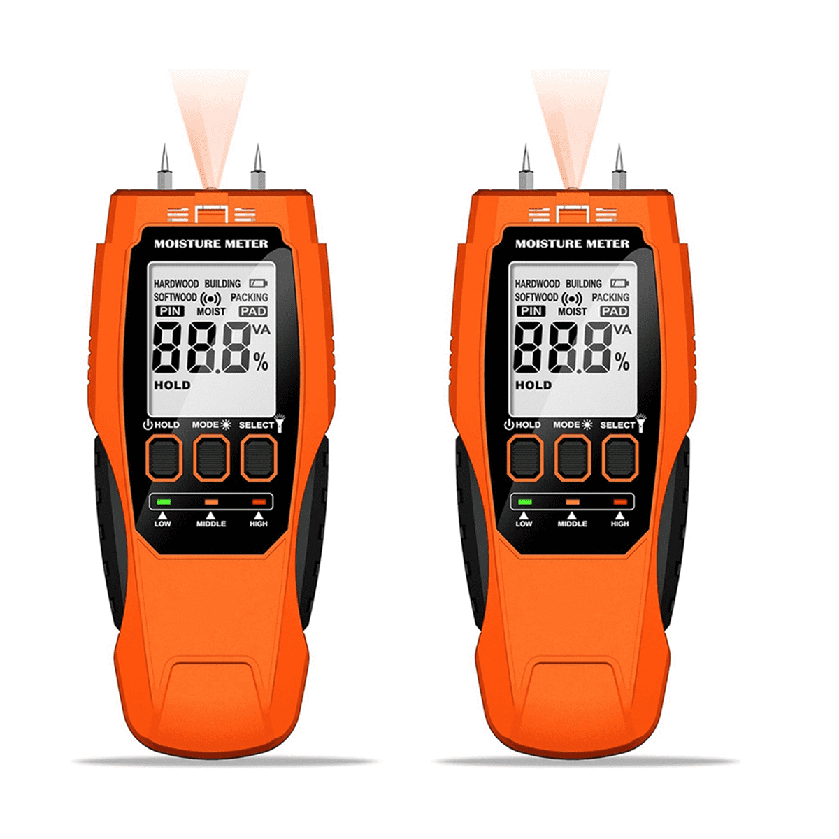 2X 2 in 1 Moisture Meter, for Mold Self-Testing,Water Leak Detector ...