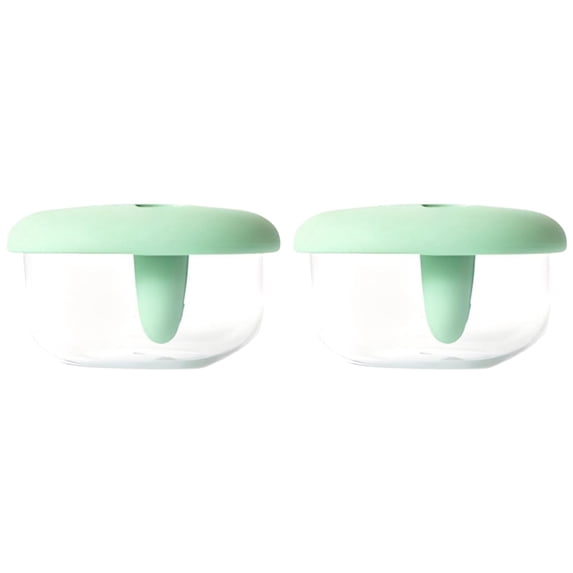 2X 2-in-1 No-Mess Snack Container Silicone Box with Lid Leak-Proof ...