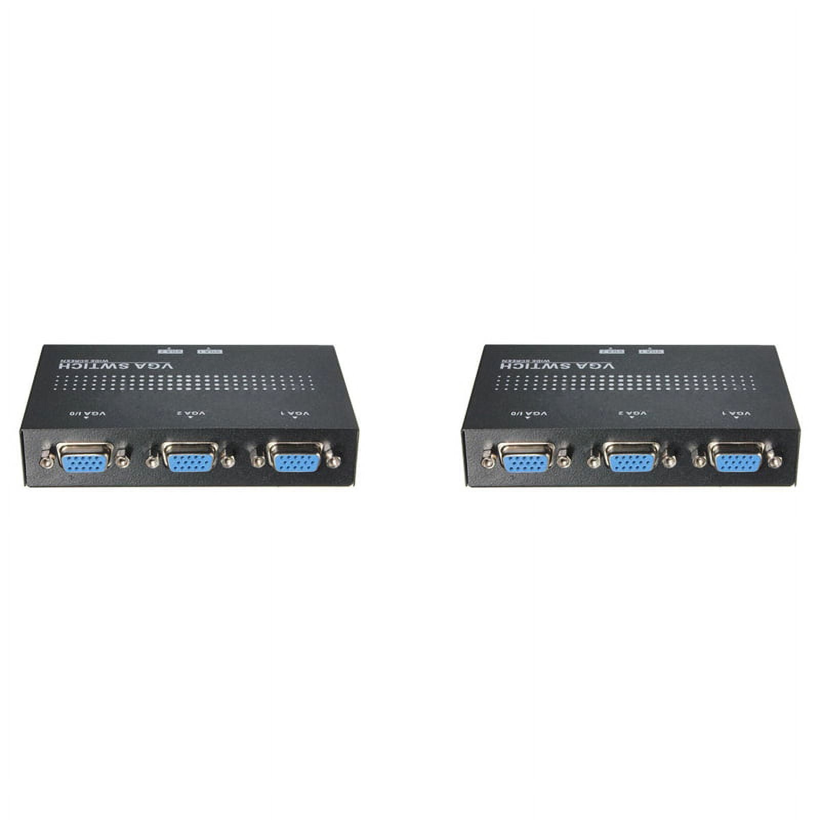 2X 2 in 1 Out VGA VGA 2 PORTE A Monitor Two Sources MANUAL SWITCH SPLITTER - Walmart.com