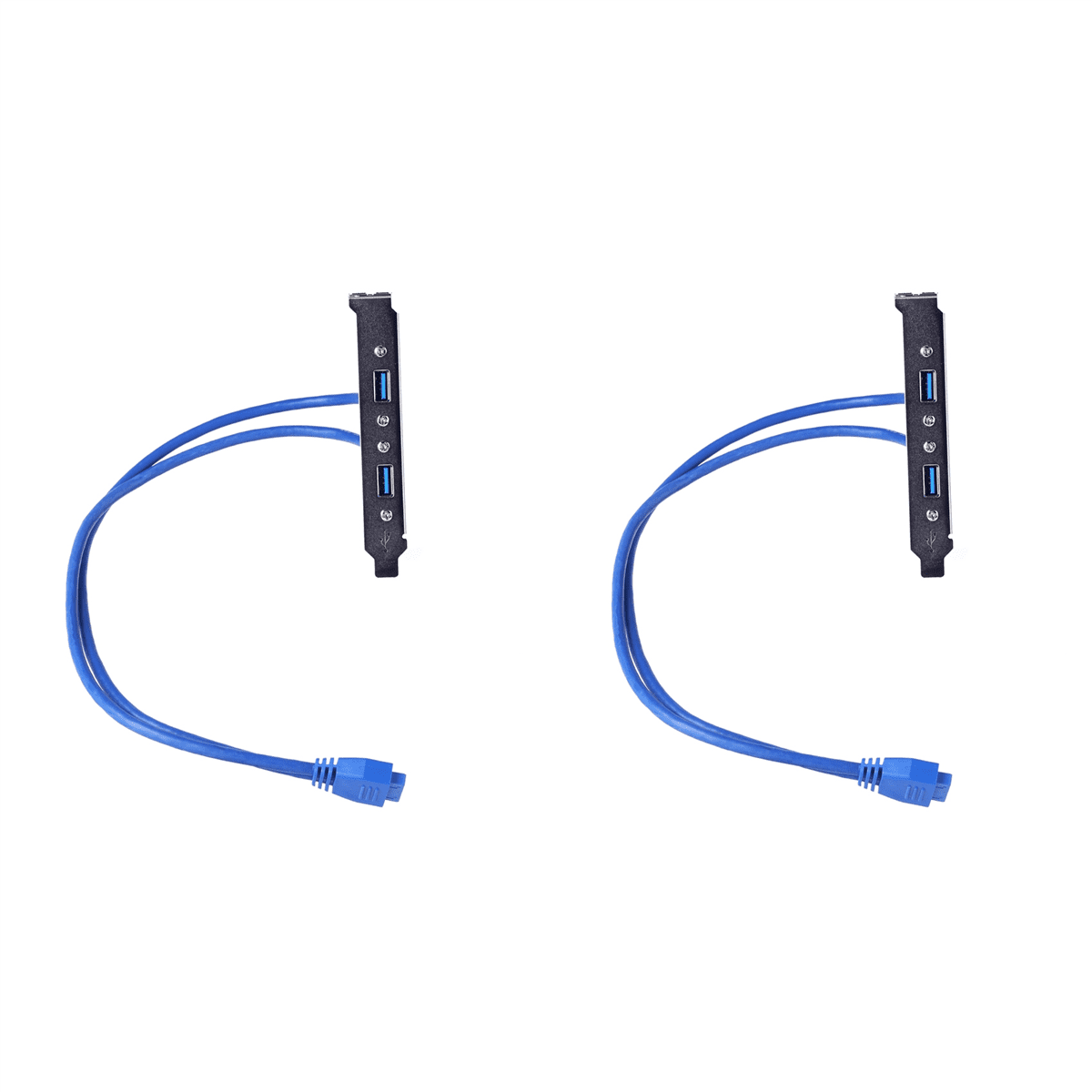 2X 20-Pin to USB 3.0 Dual Port Cable Header, Extend Your USB 3.0 Port ...