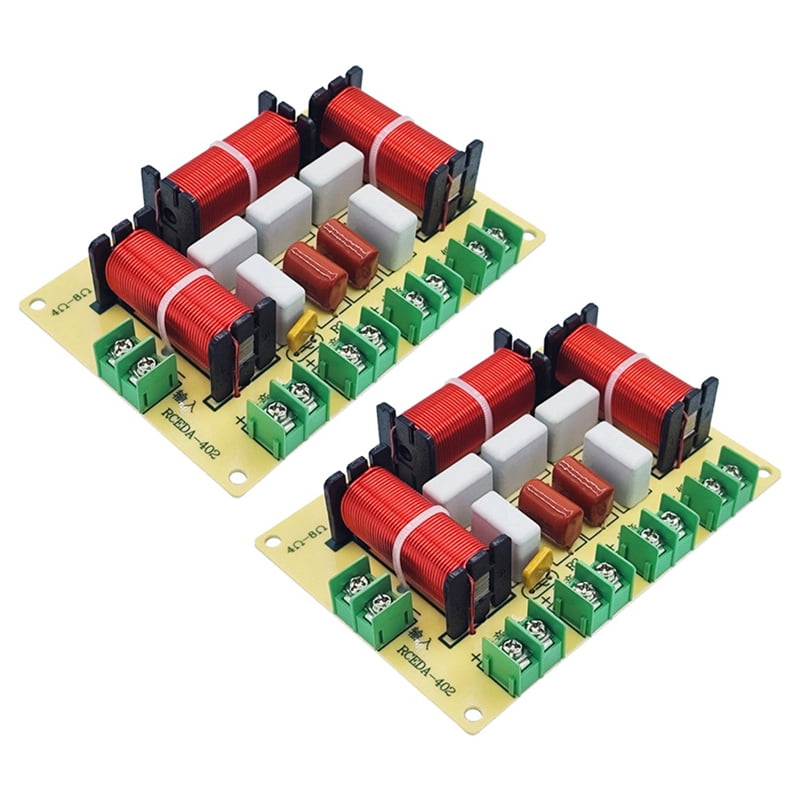 2X 200W 4 Way Crossover Audio Speaker Crossover Dual Bass + Midrange ...