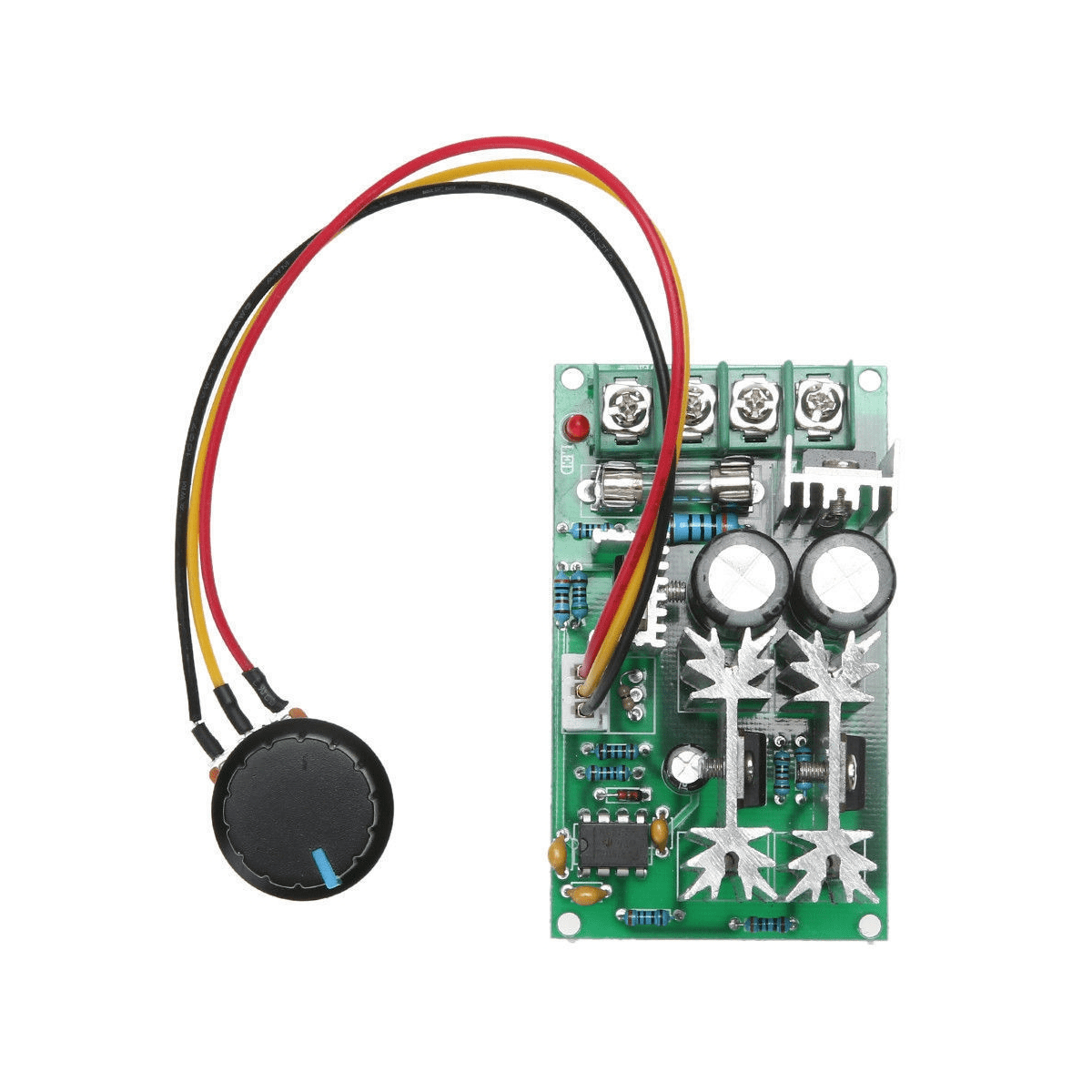 2X 20A PWM DC Motor Speed Controller 12V 24V 36V 48V with Potentiometer ...