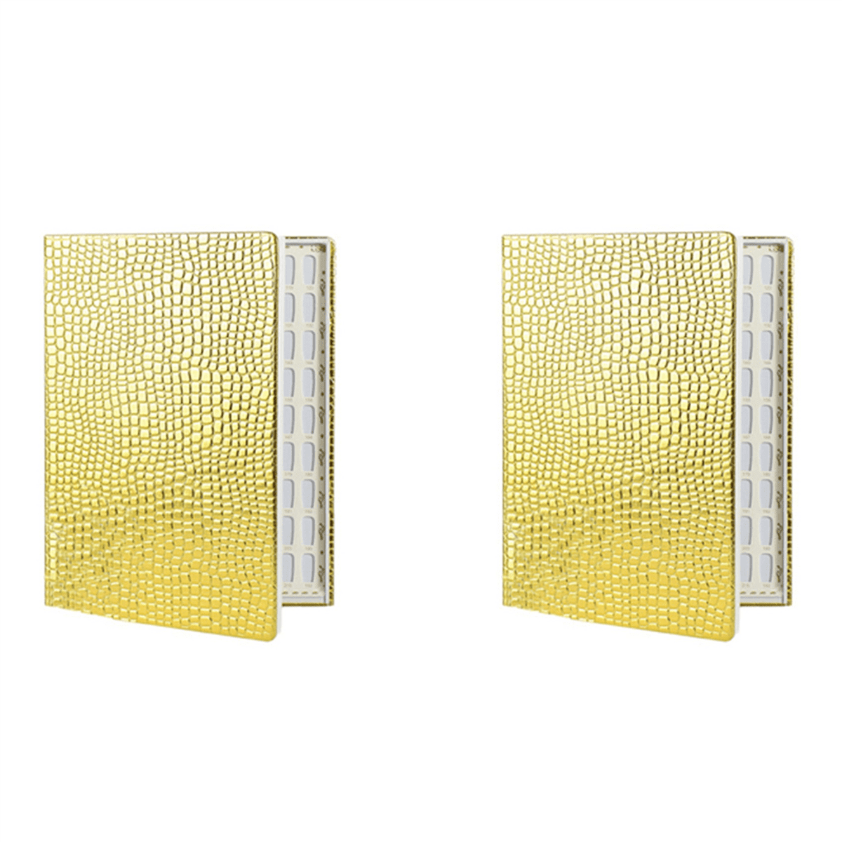 2X 216 Colors Nail Tips Display Book DIY Nail Art Showing Shelf Gel ...