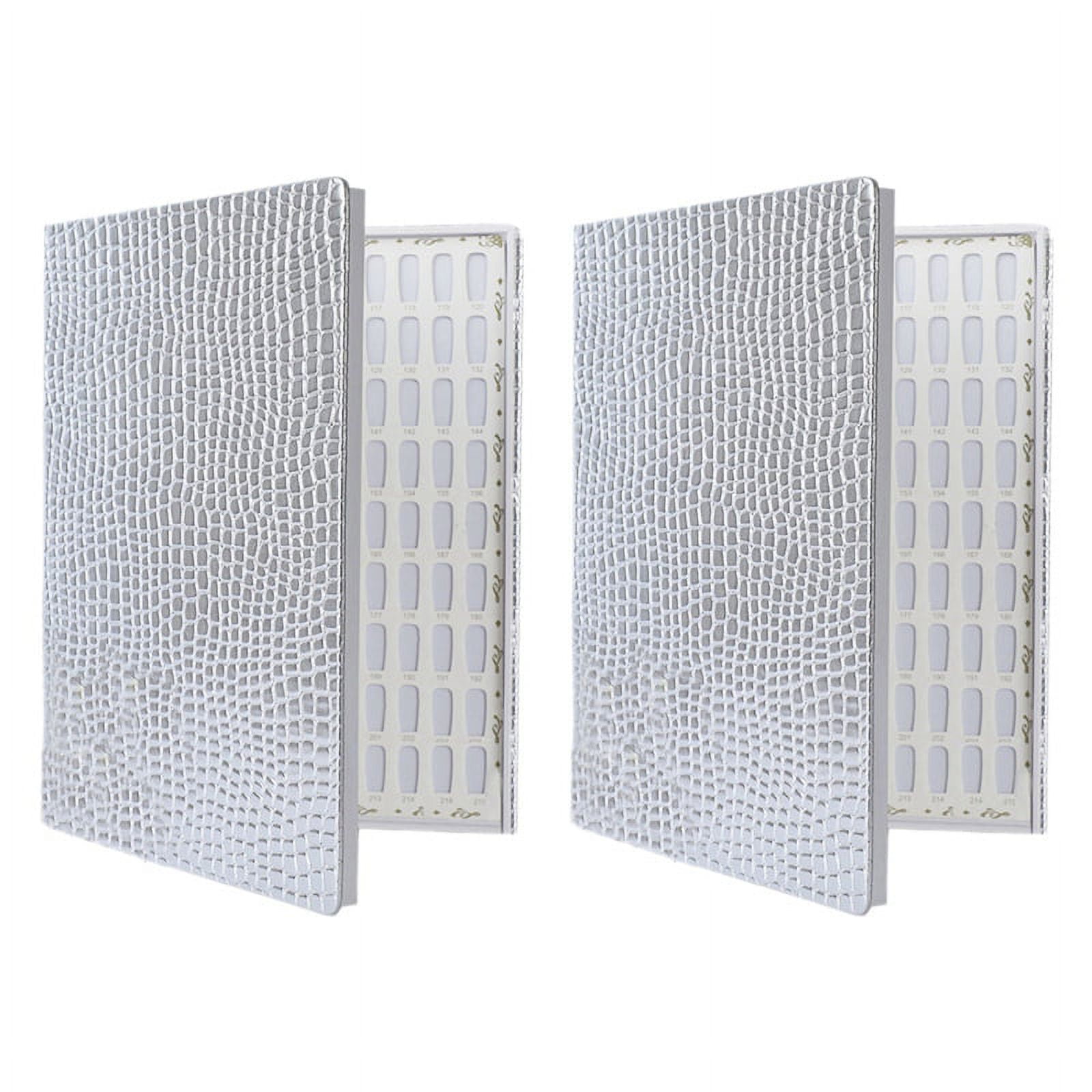 2X 216 Colors Nail Tips Display Book DIY Nail Art Showing Shelf Gel ...