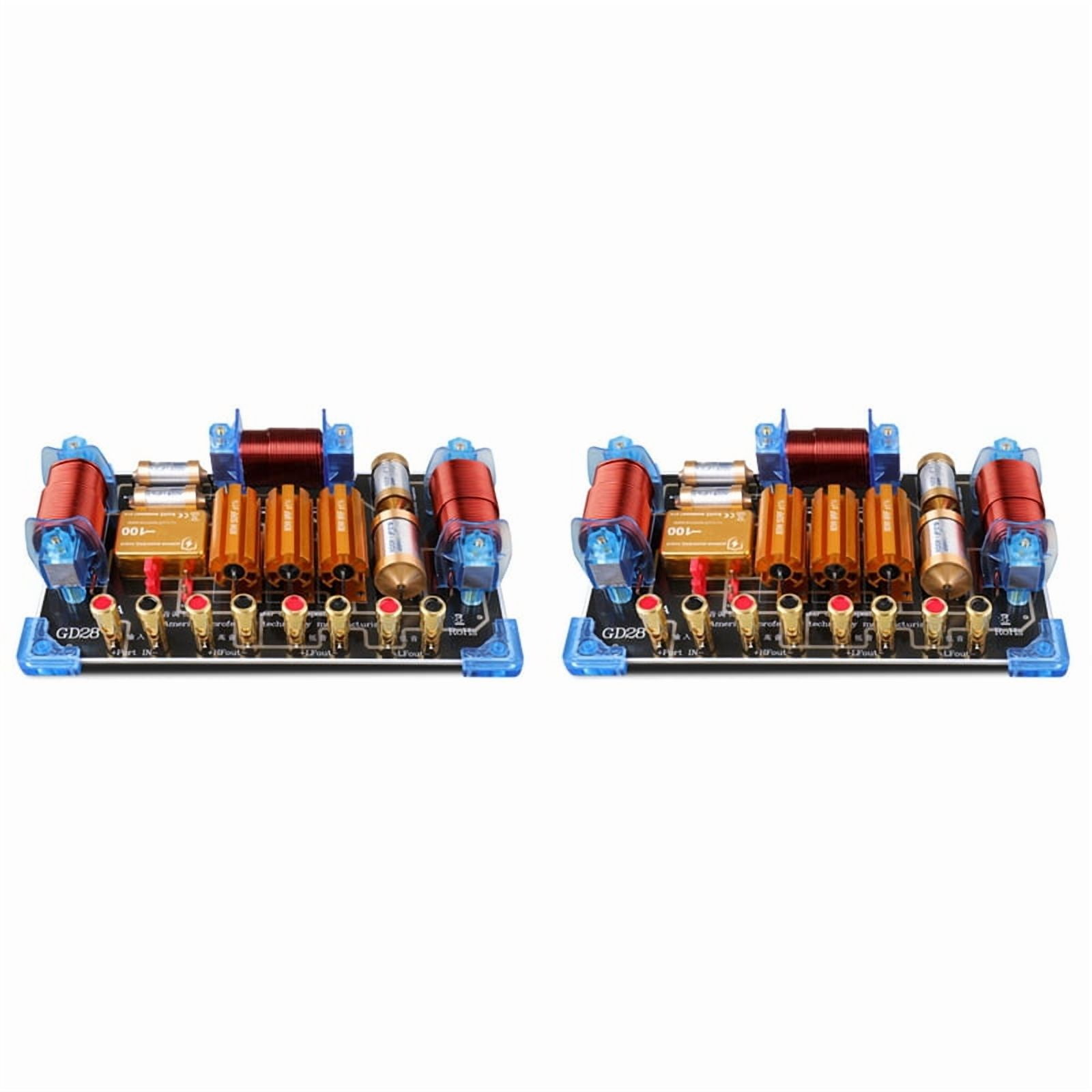 2X 2200W Audio Frequency Divider Two Way Speaker Crossover 15 18 Inch ...