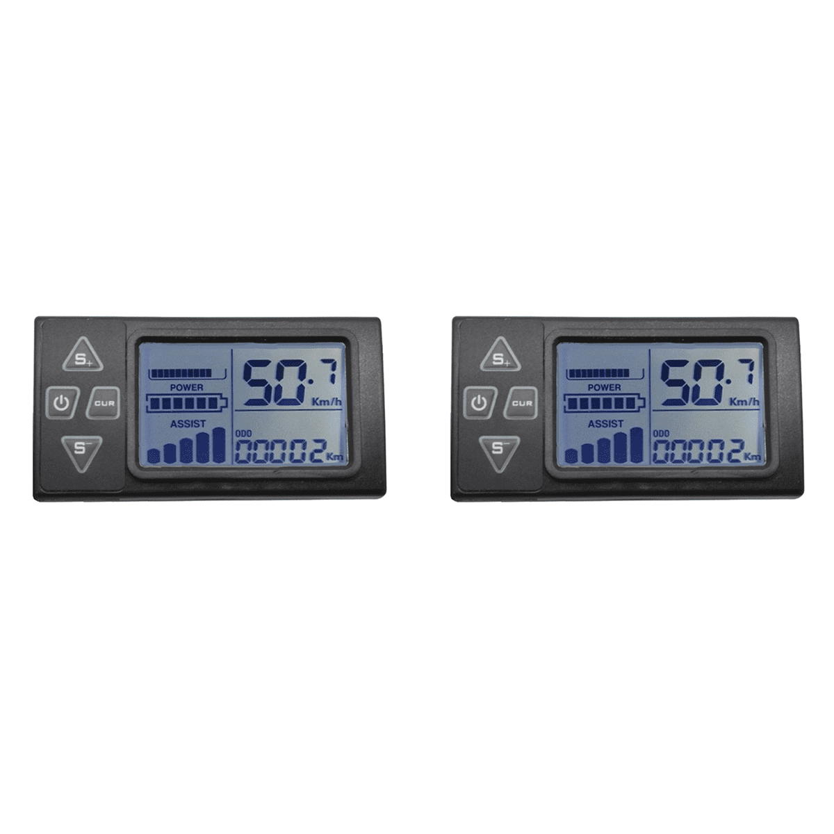 2X 24V/36V/48V S861 LCD Ebike Display Dashboard for Electric Bike BLDC ...