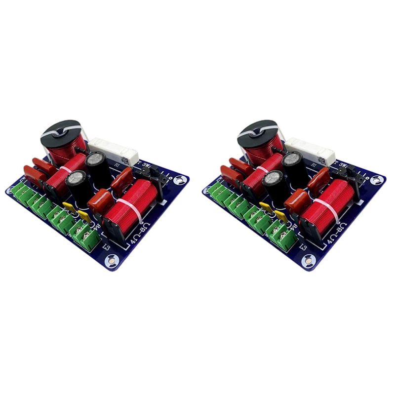 2X 250W High Middle Low 3-Way Audio Divider 5500HZ Adjustable High Bass ...