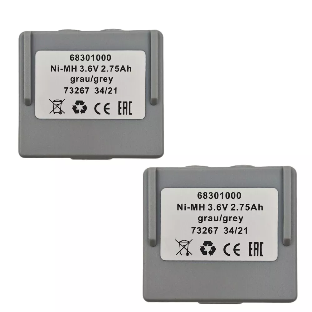 2X 2750mAh 68301000 Remote Control Ni-MH Battery For Hetronic 68300900 ...