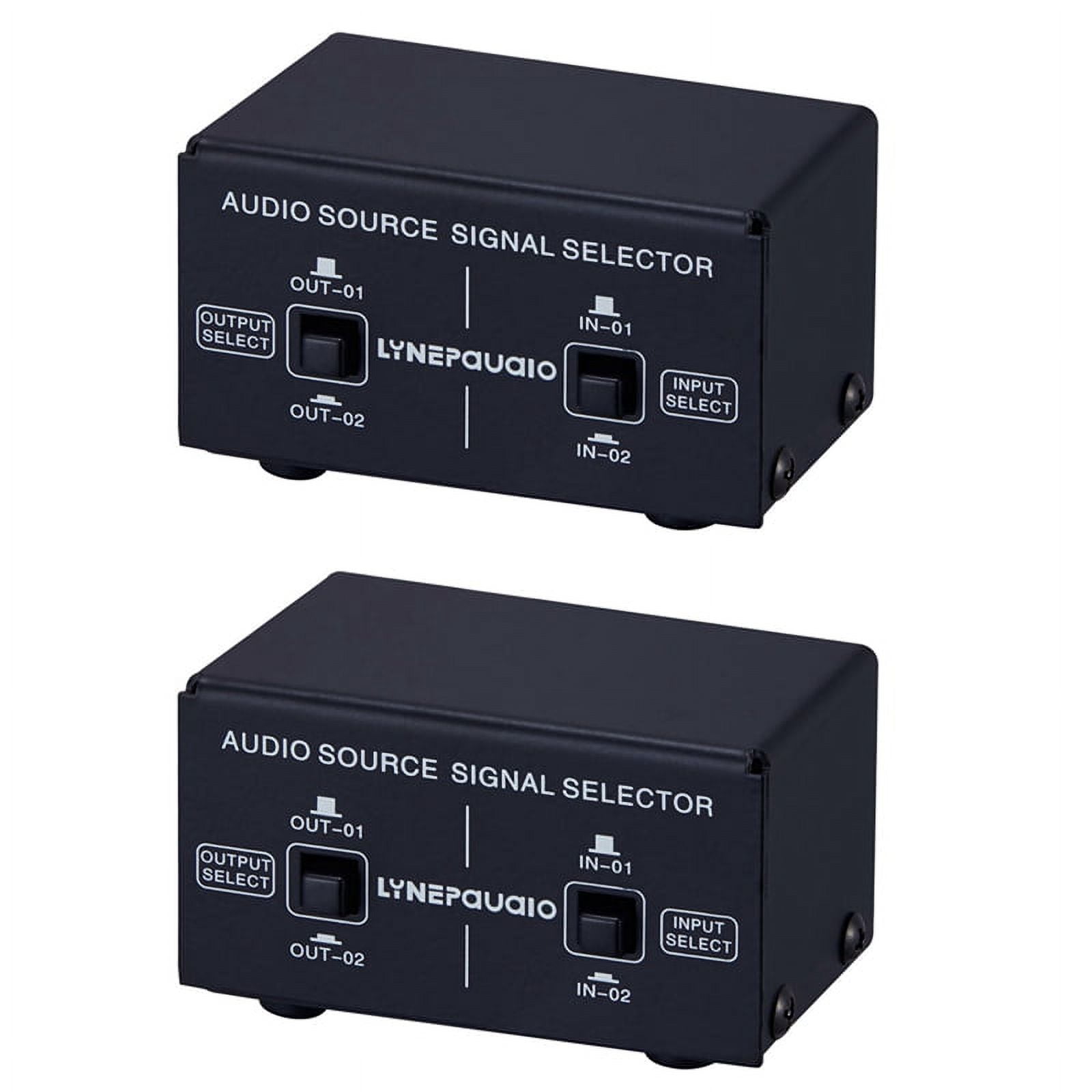 2X 2in 2 Out Audio Source Signal Selection Switcher Audio Distributor ...