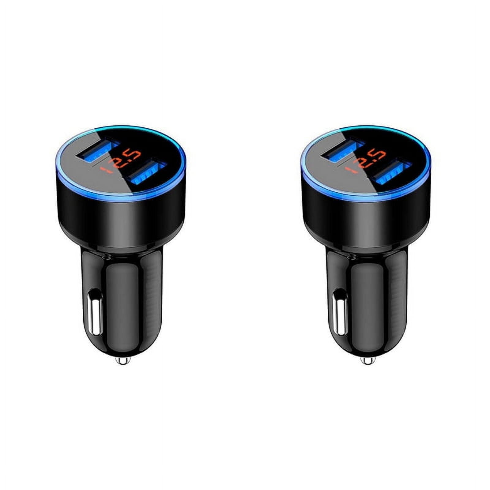 2X 3.1A Dual USB Car Charger 2 Port LCD Display 12-24V Fast Quick ...
