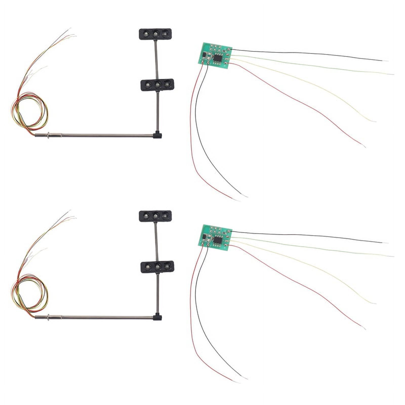 2X 3 Color Traffic Light Signals Ho Oo Scale Model 6LED for DIY Sand ...