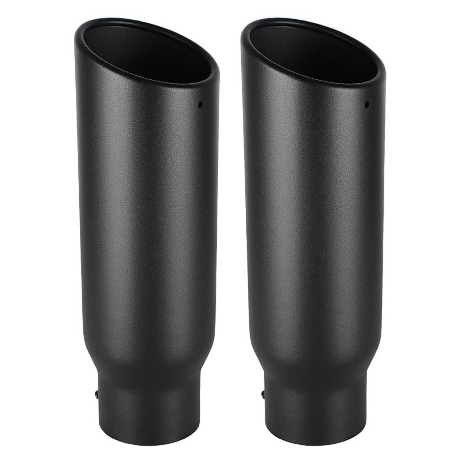 2X 3 Inch Black Exhaust Tip, 3 Inch Inside Diameter Exhaust Tailpipe ...