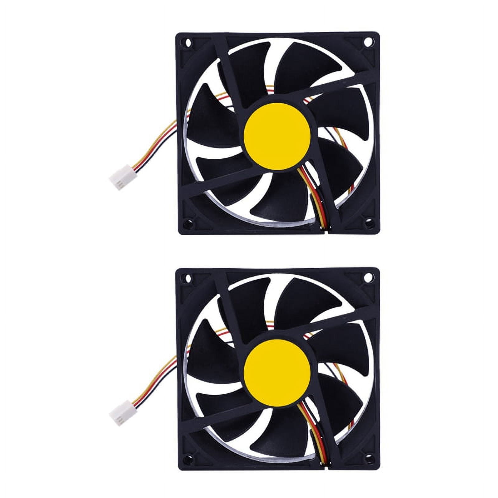 2X 3 Pin 90mm 25mm Cooler Fan Heatsink Cooling Radiator for Computer PC ...