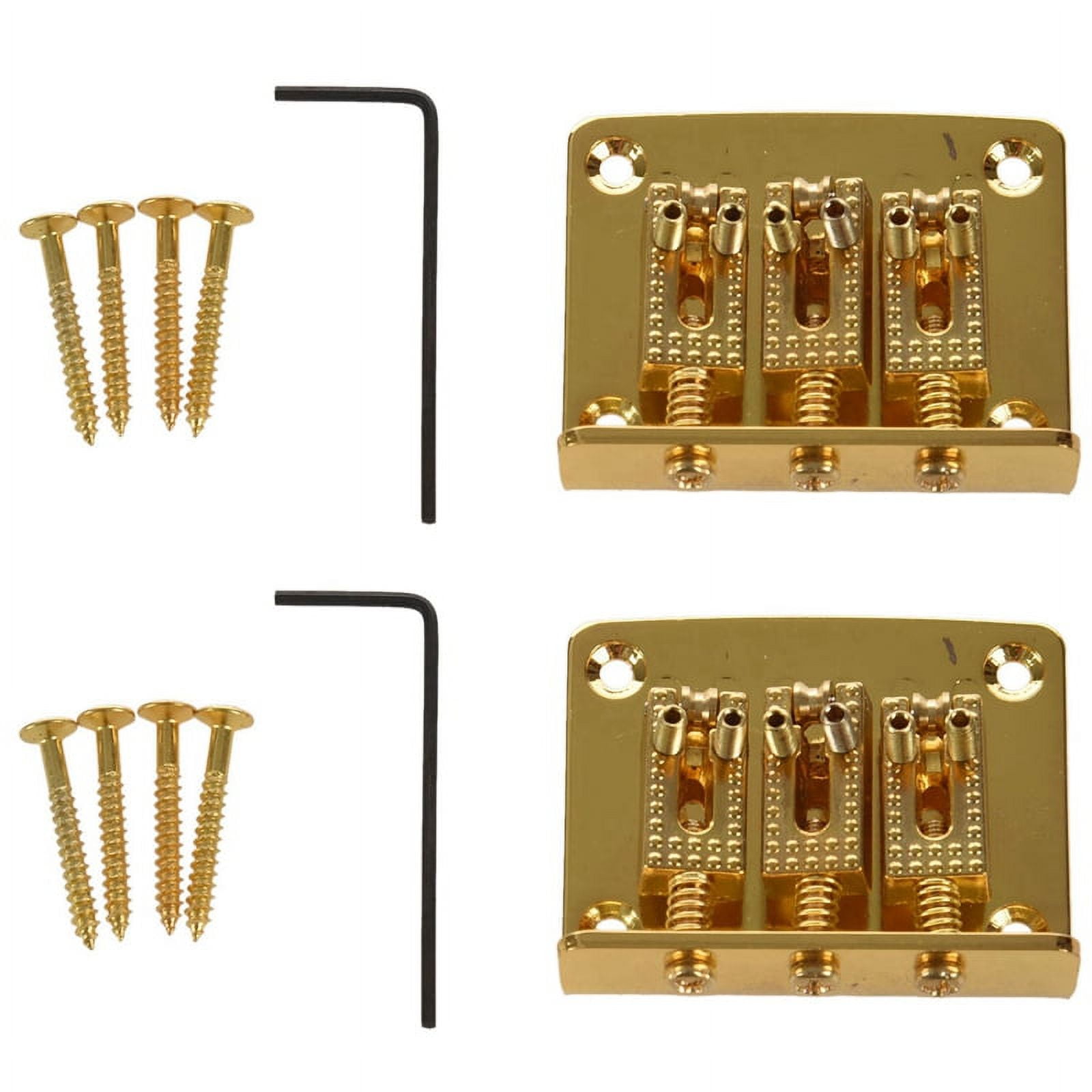 2X 3 String Guitar Ball String Bridge Bridge Pull String Hard Tail ...